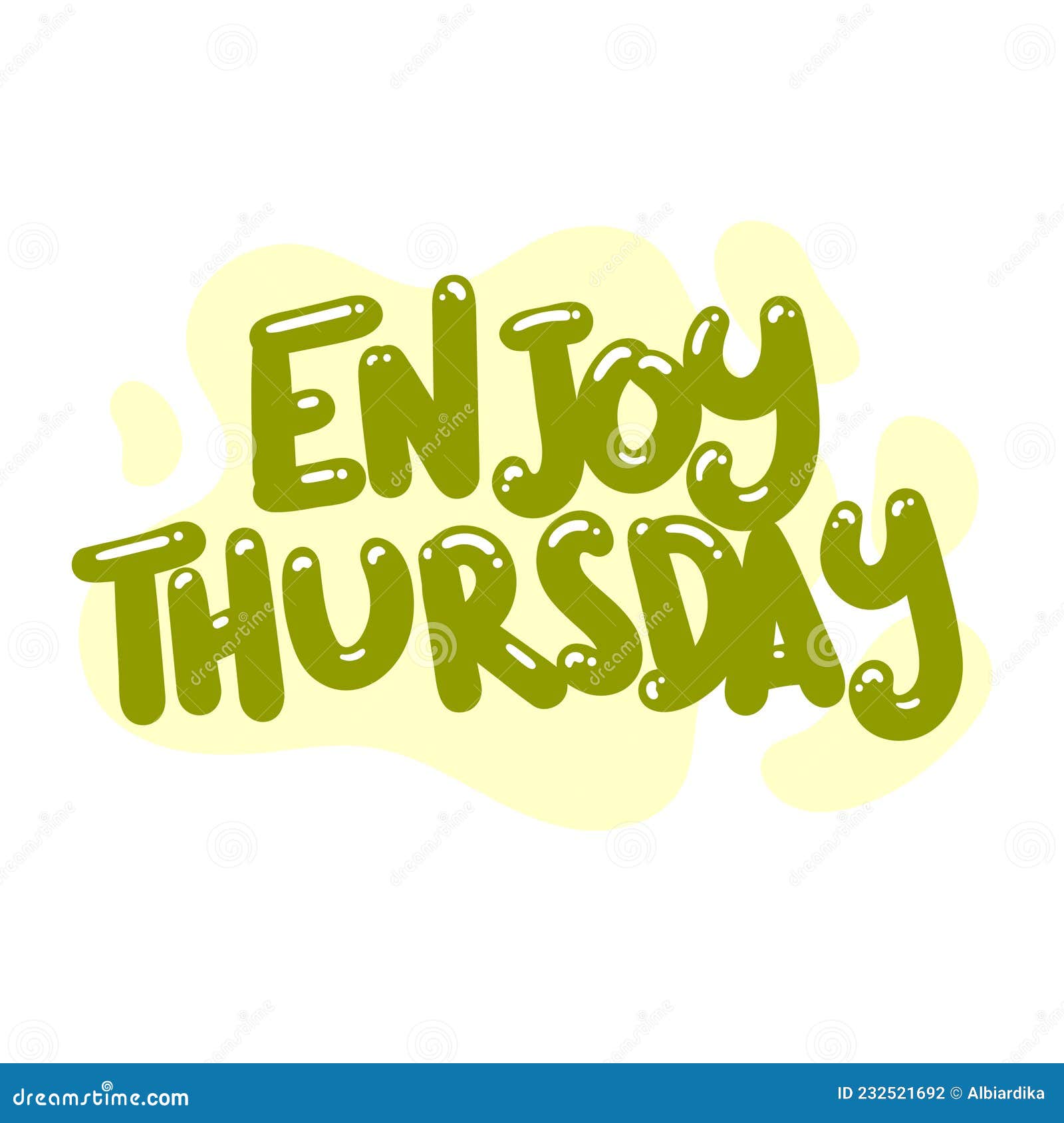Enjoy Thursday Quote Text Typography Design Graphic Vector Stock Vector ...