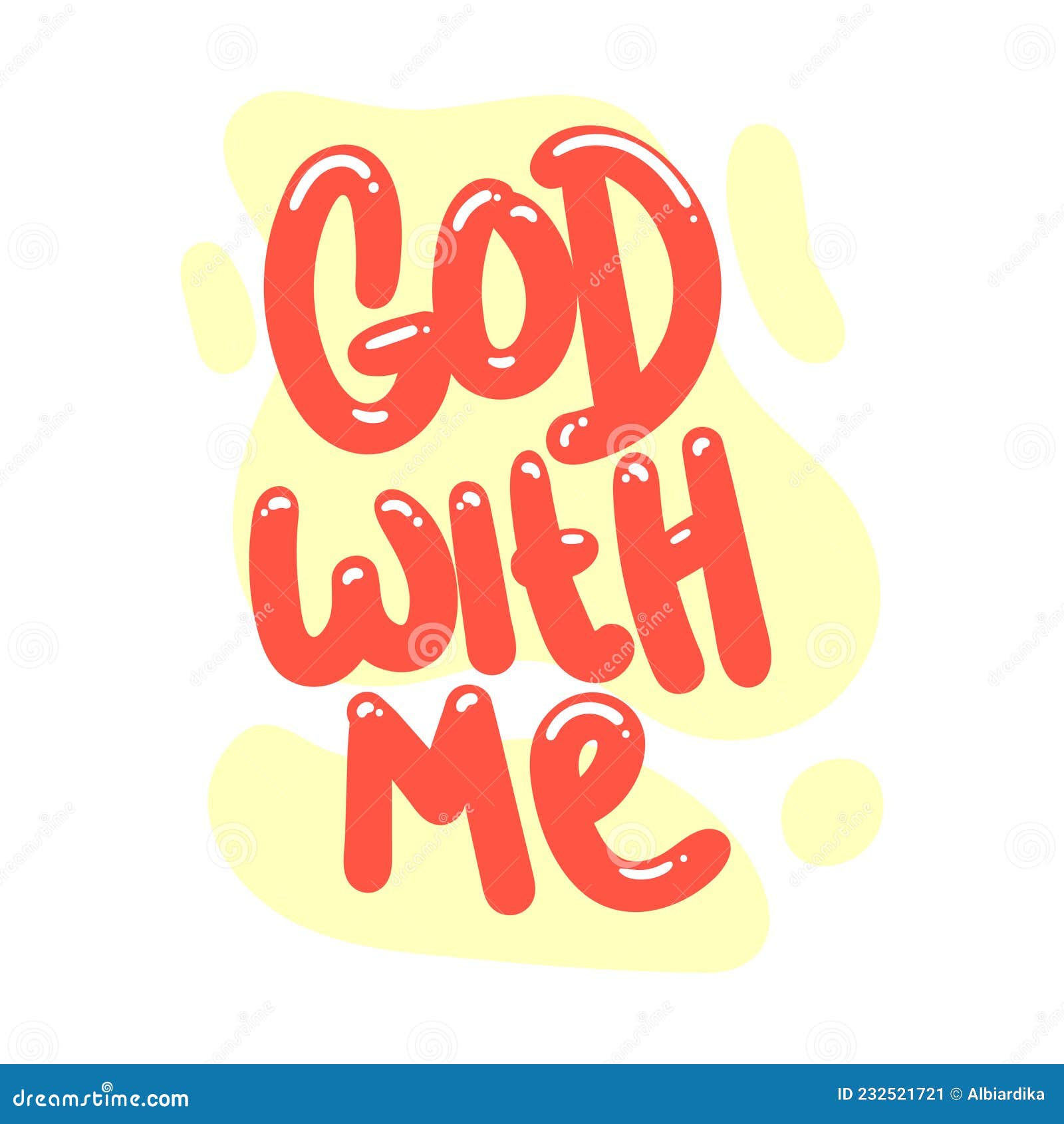 God with Me Quote Text Typography Design Graphic Vector Stock Vector ...