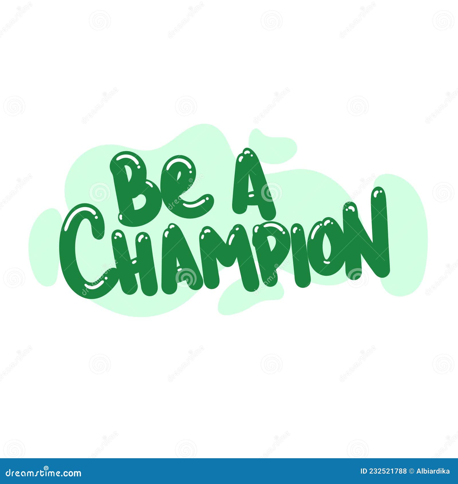 Be a Champion Quote Text Typography Design Graphic Vector Stock Vector ...