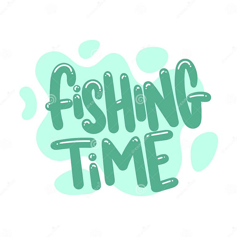 Fishing Time Quote Text Typography Design Graphic Vector Stock Vector ...
