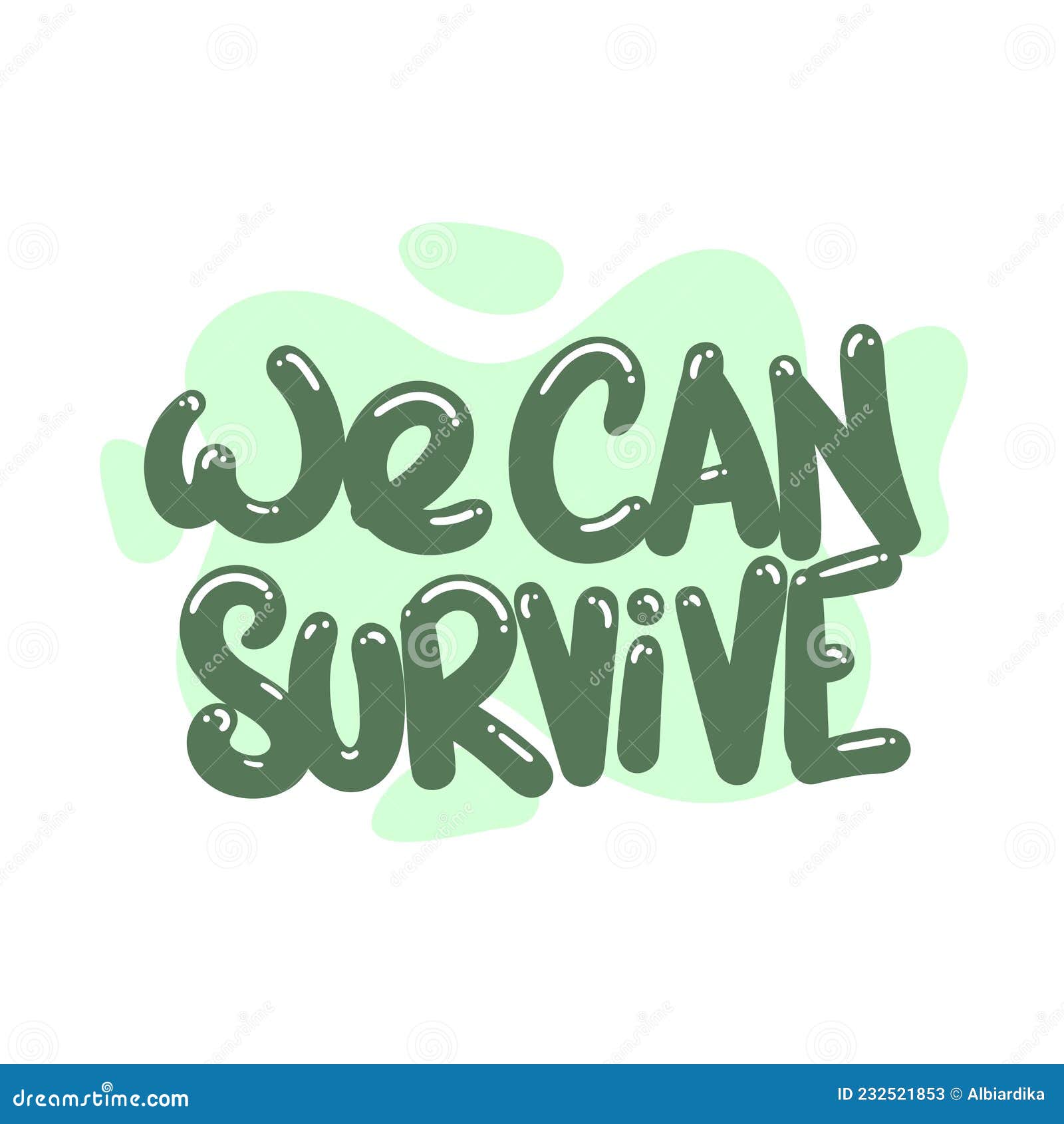 We Can Survive Quote Text Typography Design Graphic Vector Stock Vector ...
