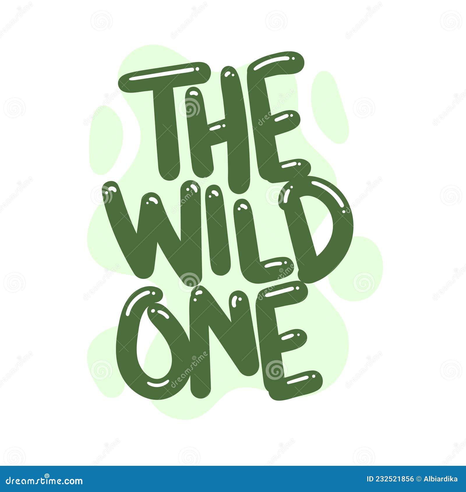 The Wild One Quote Text Typography Design Graphic Vector Stock Vector ...