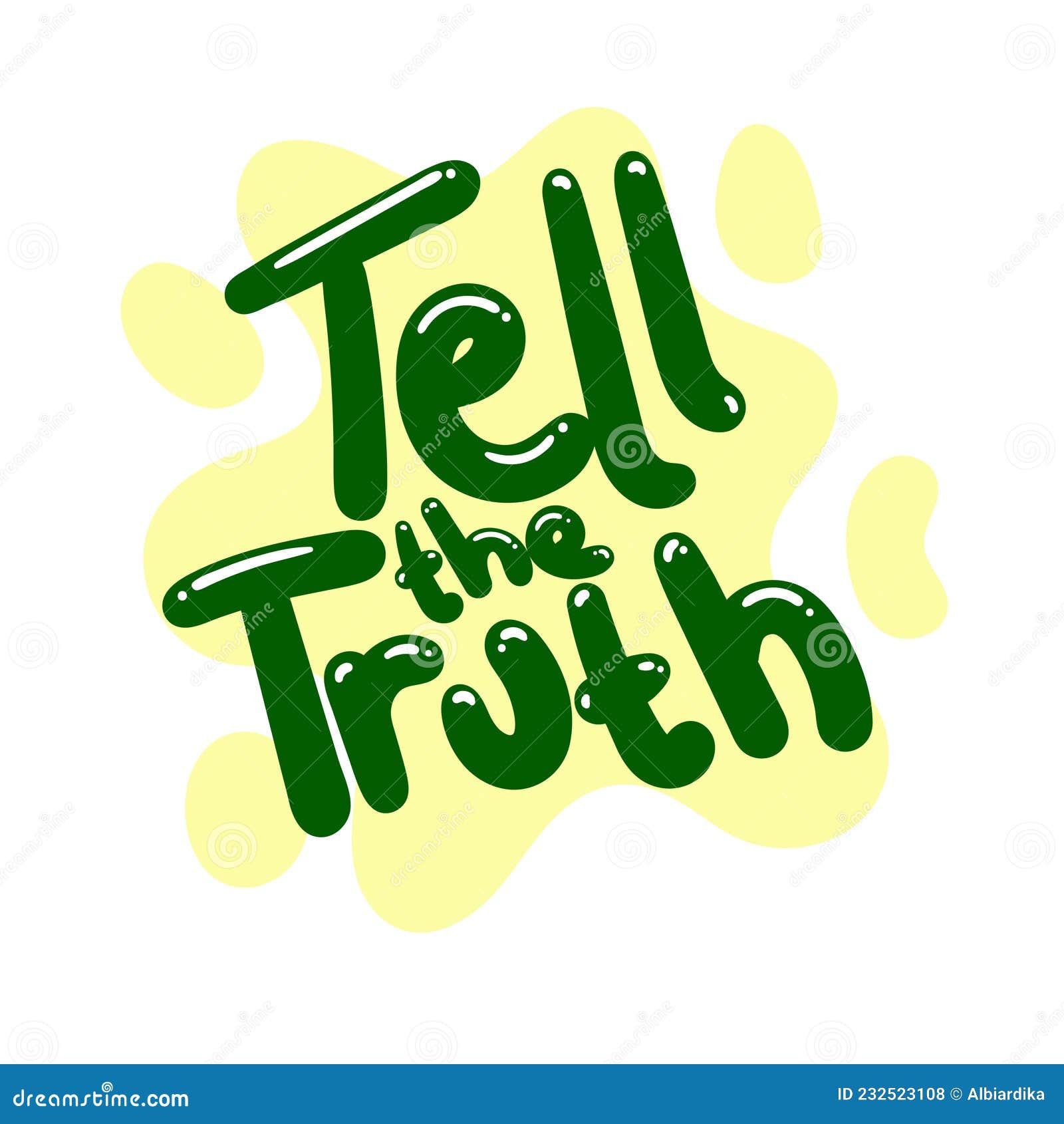 Tell the Truth Quote Text Typography Design Graphic Vector Stock Vector ...