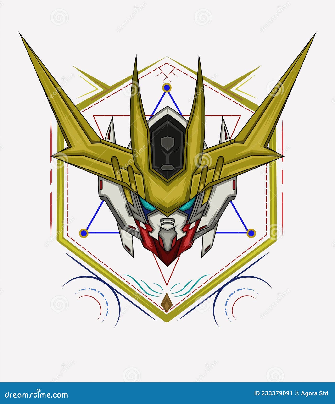 Head Robotic Cyberpunk Ronin Samurai Royalty-Free Stock Image ...