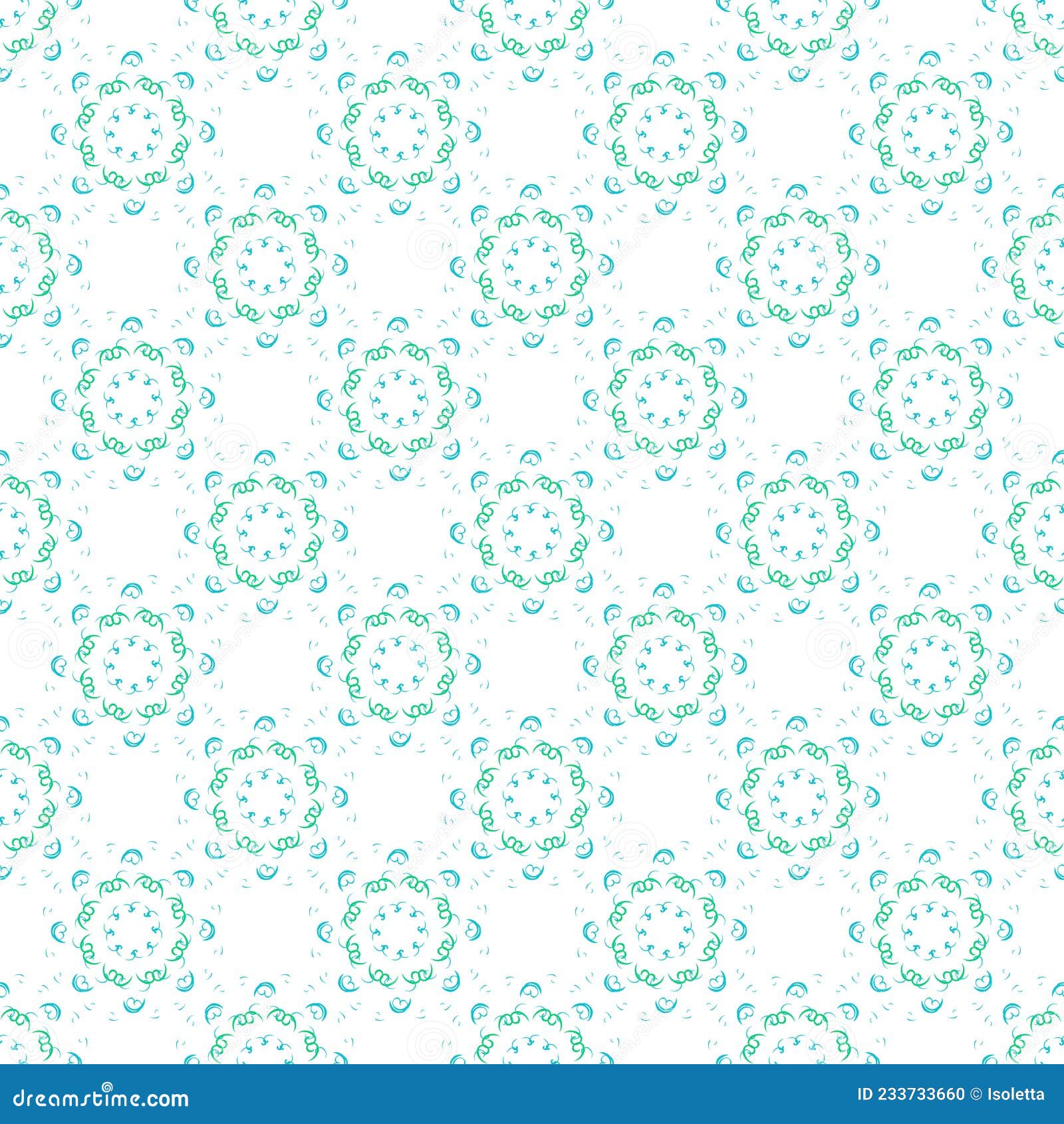 Seamless Decorative Ornament Pattern for Surface Design. Stock ...