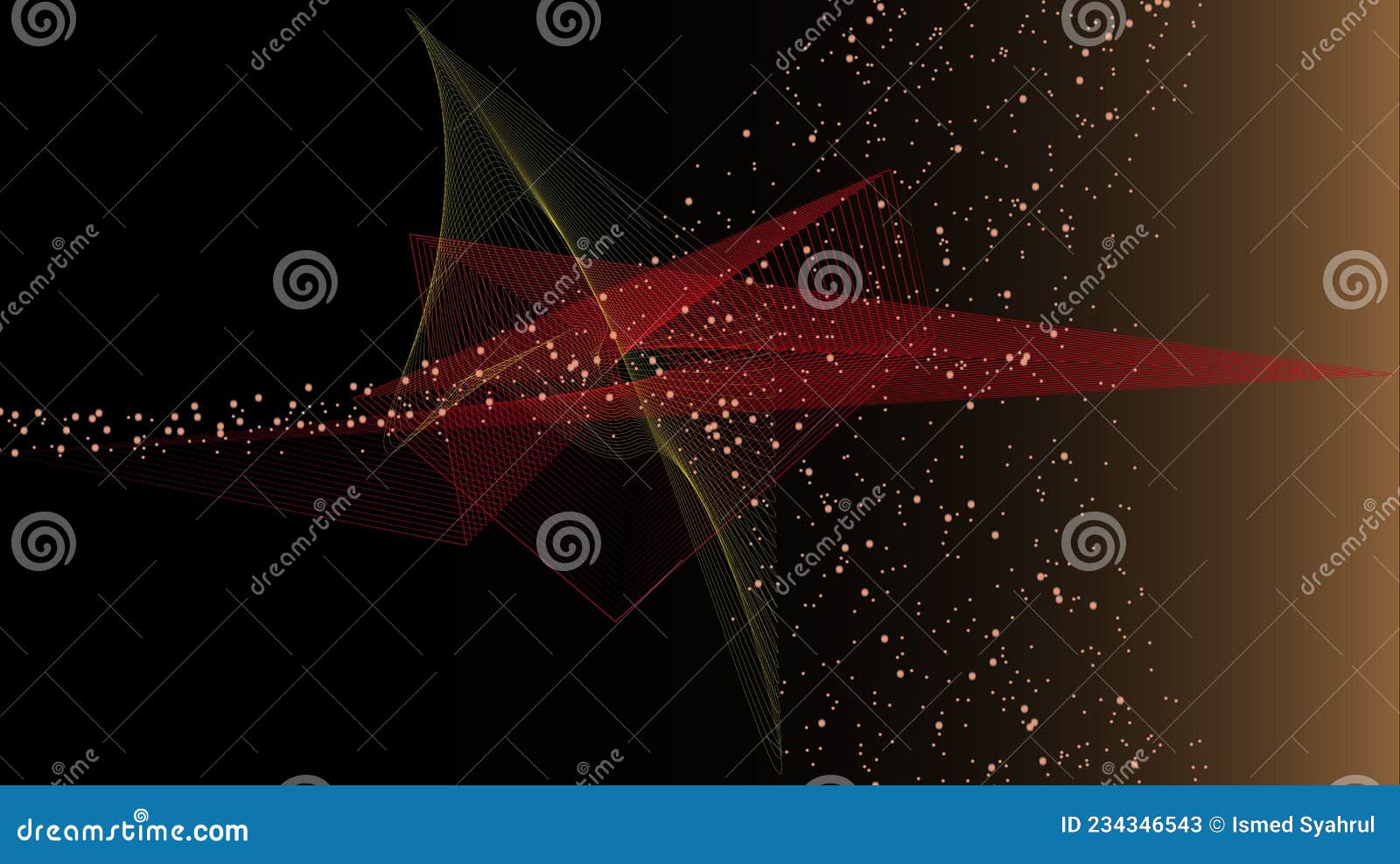 Geometric Pattern on Outer Space Background Stock Vector - Illustration ...
