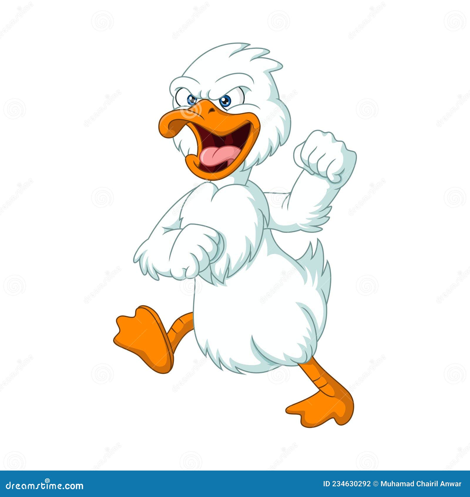 Scared Duck Vector Illustration | CartoonDealer.com #15232782