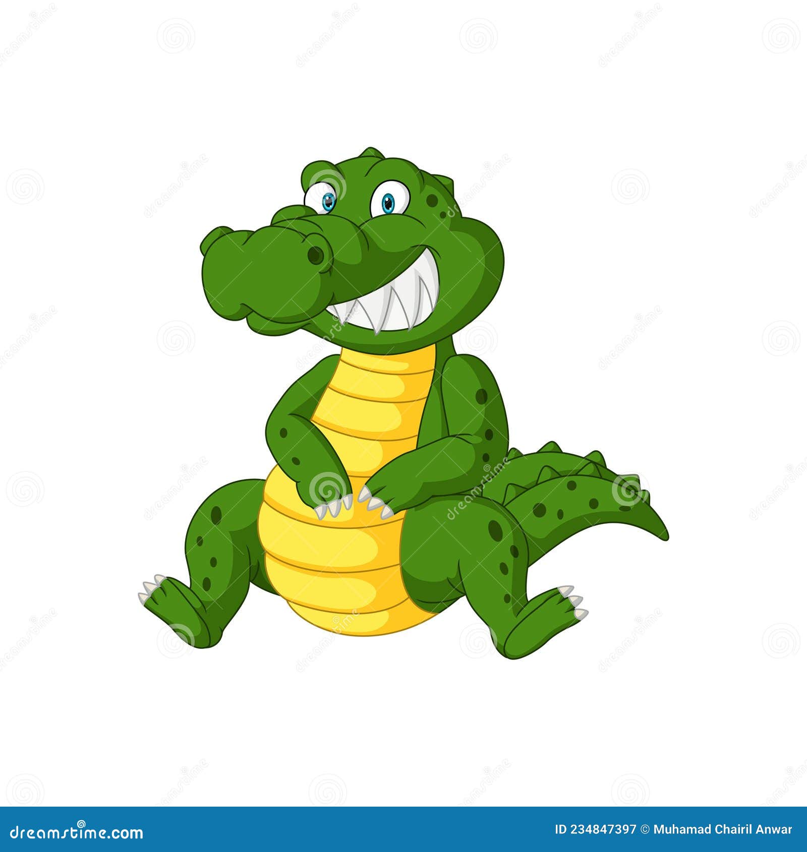 Scared Crocodile Sticker On Isolated Tansparent Background, Png, Logo ...