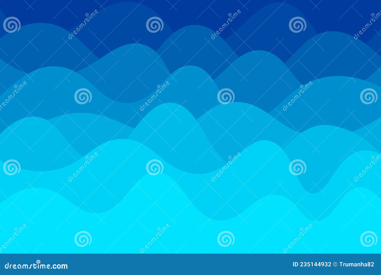 Vector Abstract Gradating Blue Background with Waves Pattern Stock ...