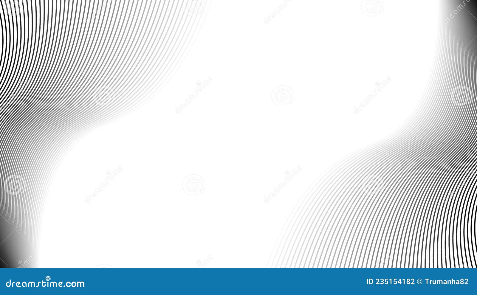Vector Black Curving Lines Texture Frame in White Background Stock ...