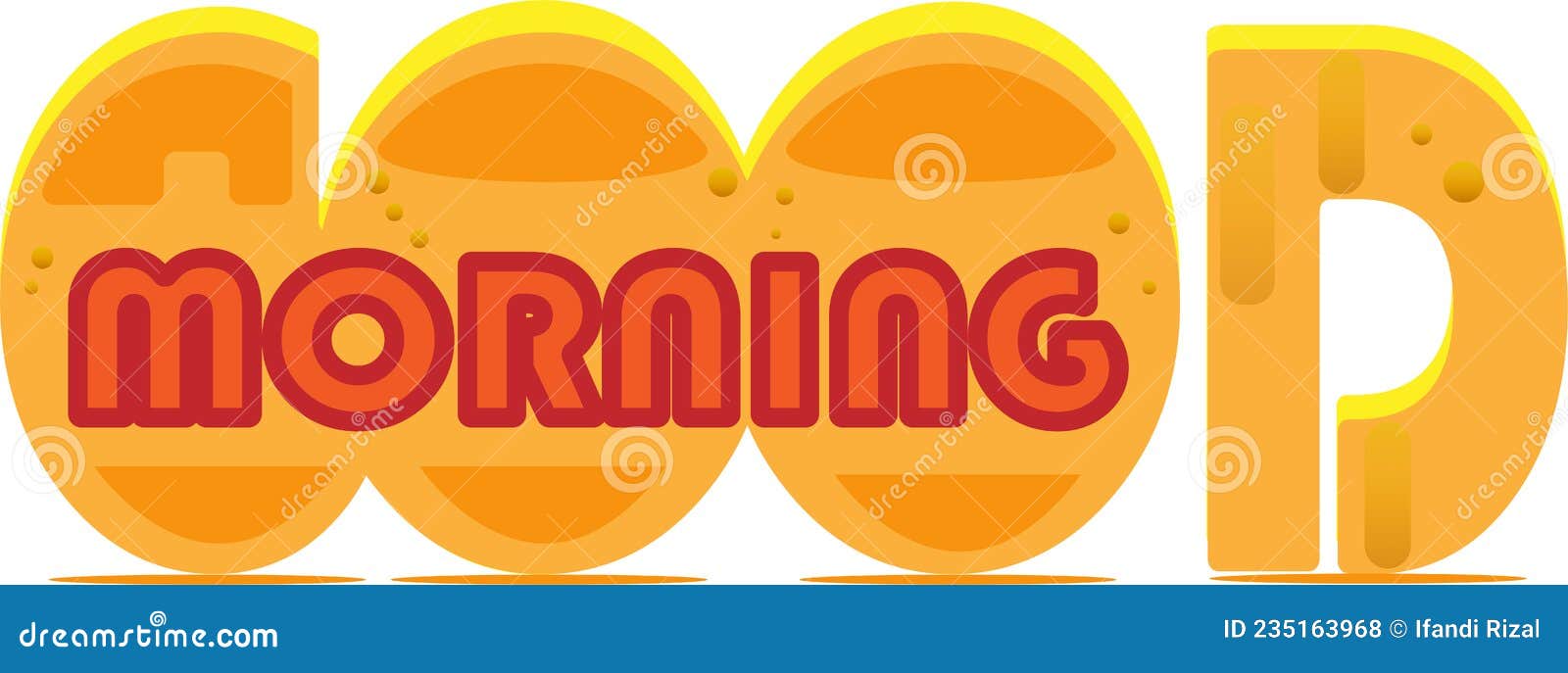 Design of the Text Good Morning Stock Vector - Illustration of concept ...