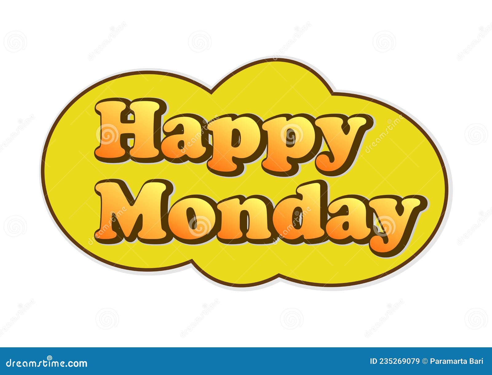 Happy Monday Text, To Be Applied As Labels, Stickers, Tags, or ...