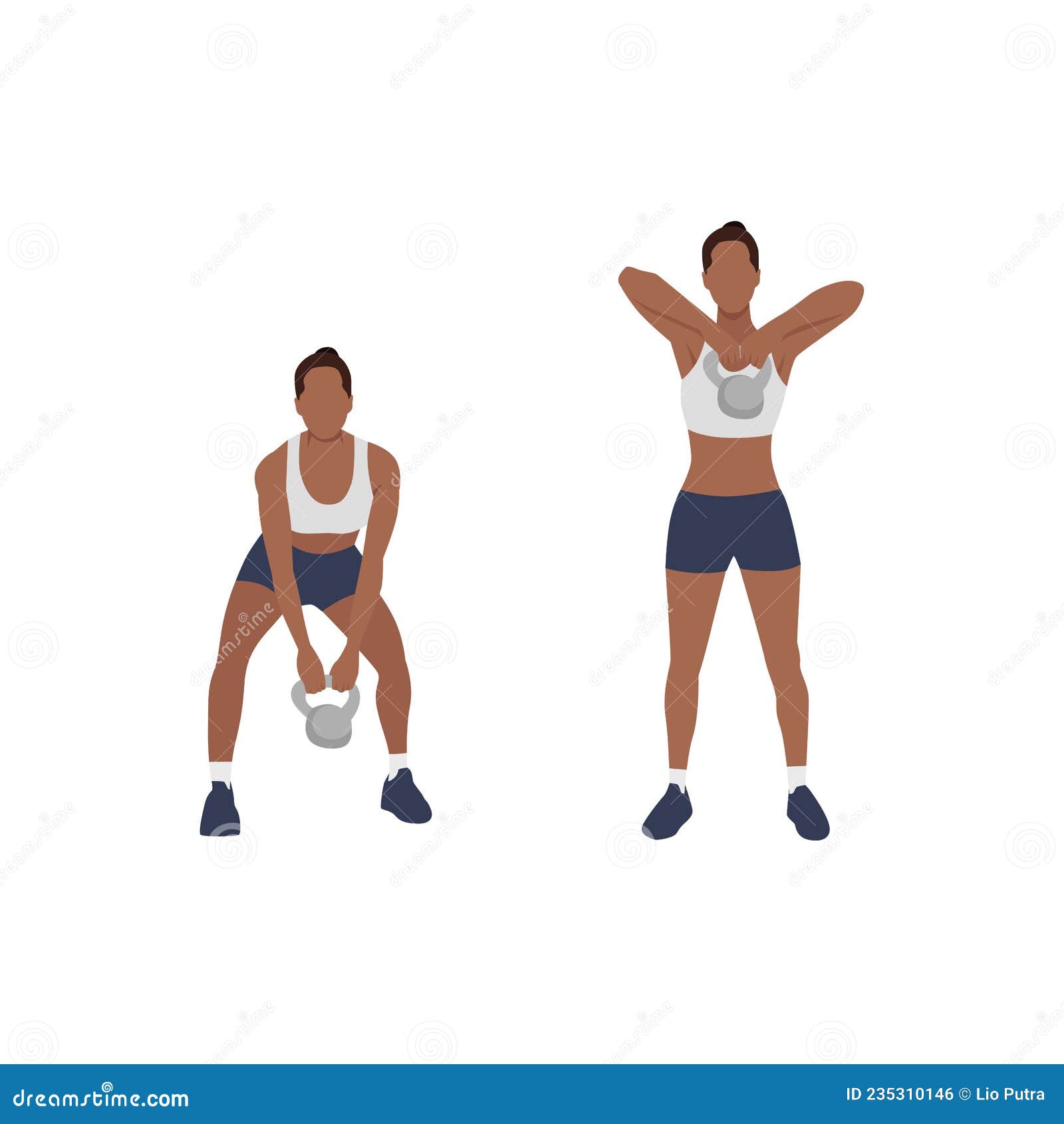 Upright Row Workout Exercise Vector Illustration Outline ...