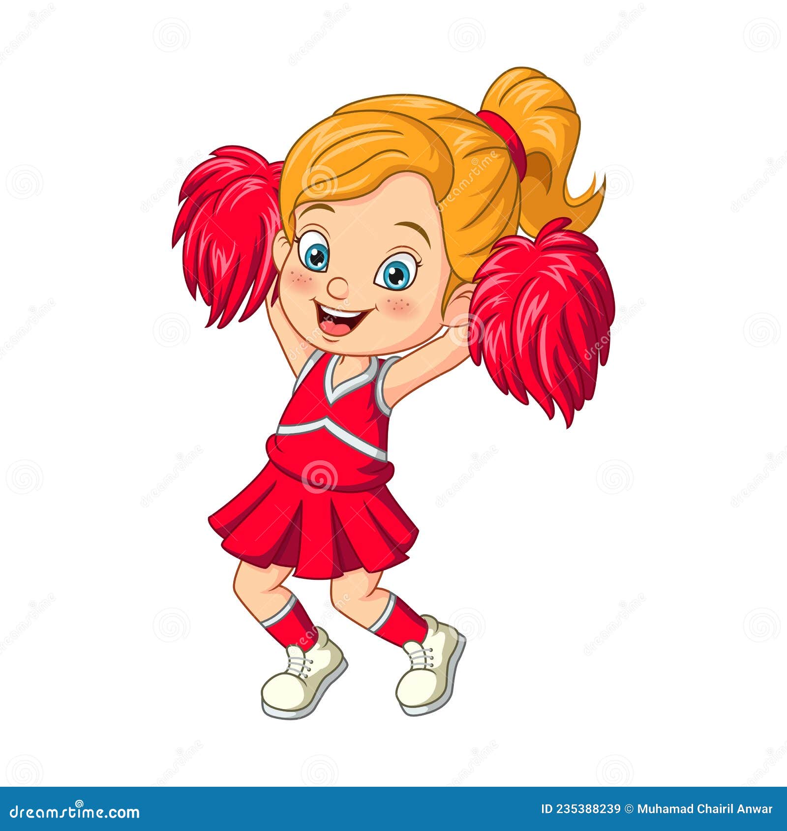 Girl Cheerleaders. People Cartoon Character. Team Sport ...