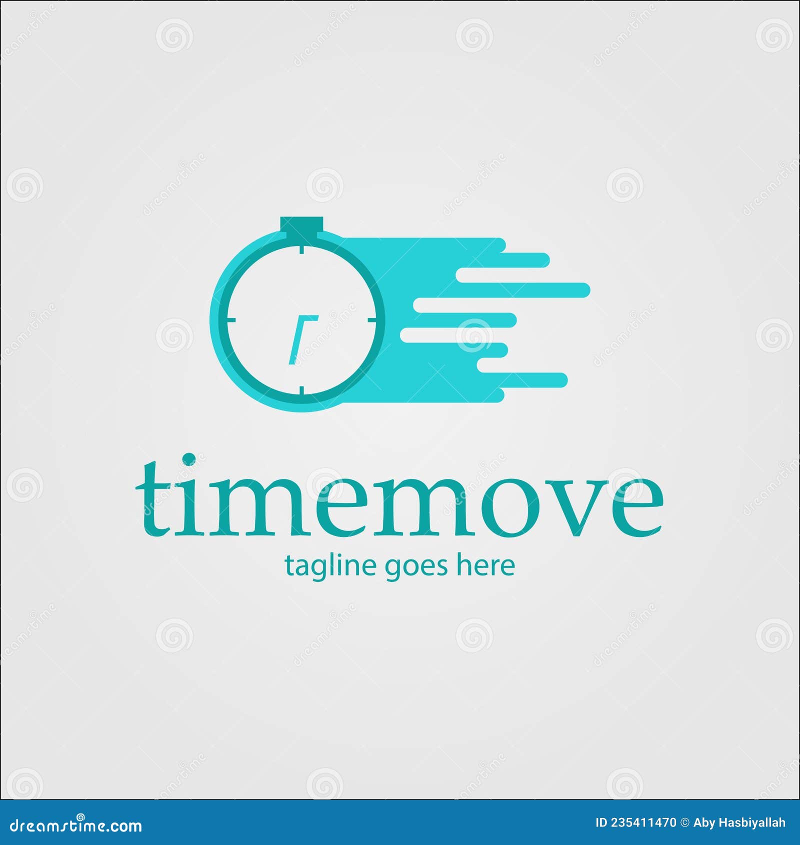 Time Move with Speed and Clock Icon Logo Design Template Stock Vector ...