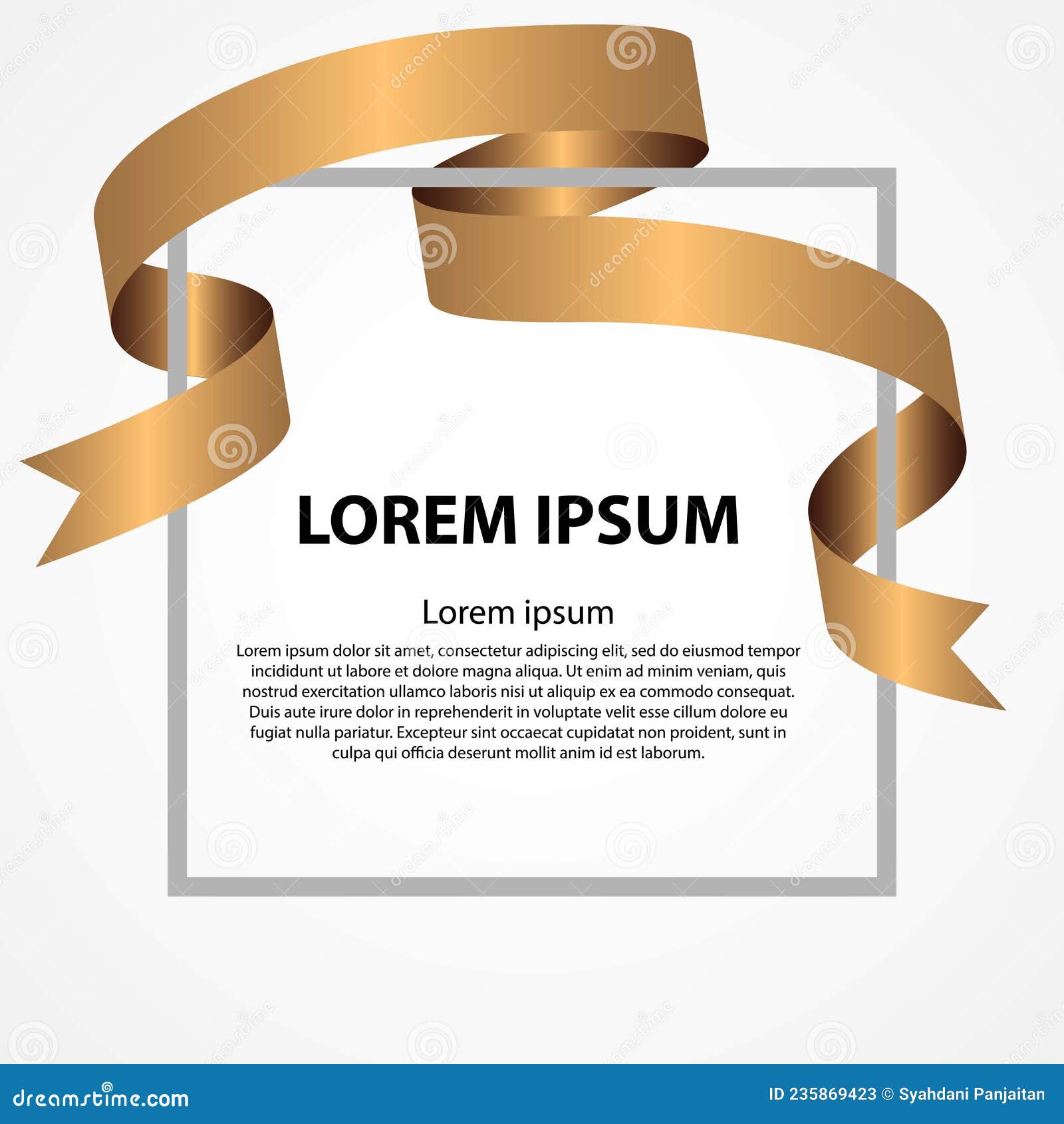 Frame Templates and Borders of Brown Ribbon. Suitable for Backgrounds ...