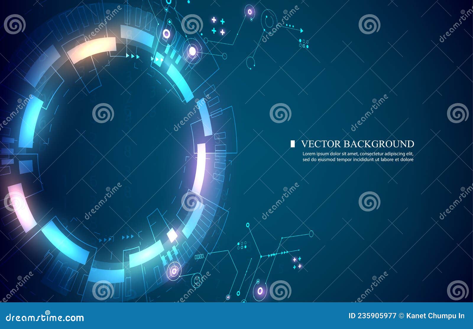 Creative Display Design Technology Vector Background Stock Illustration ...