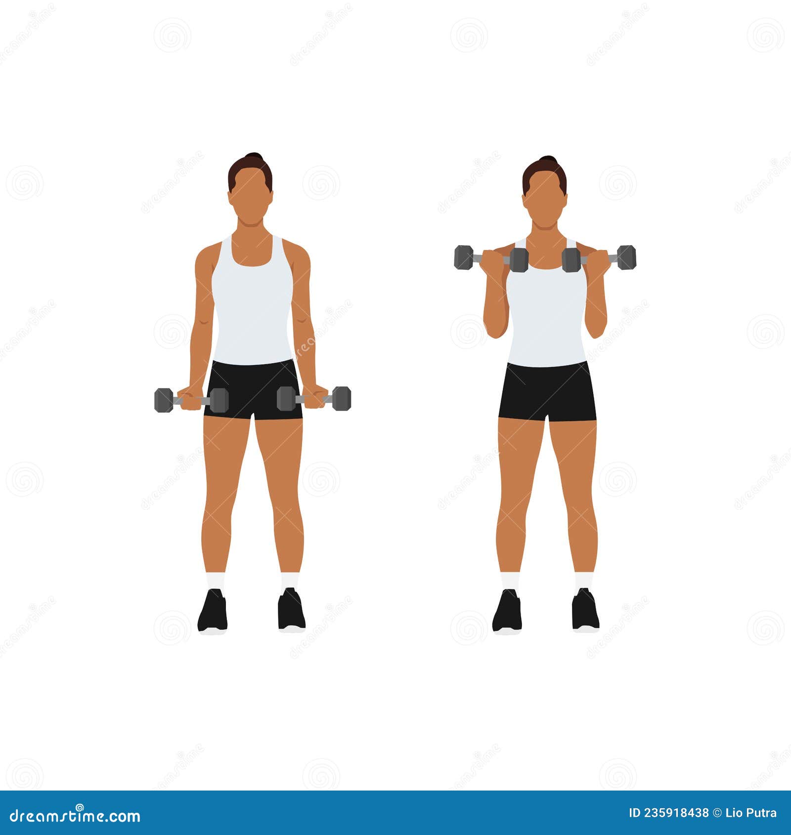 Bicep Curl Clipart