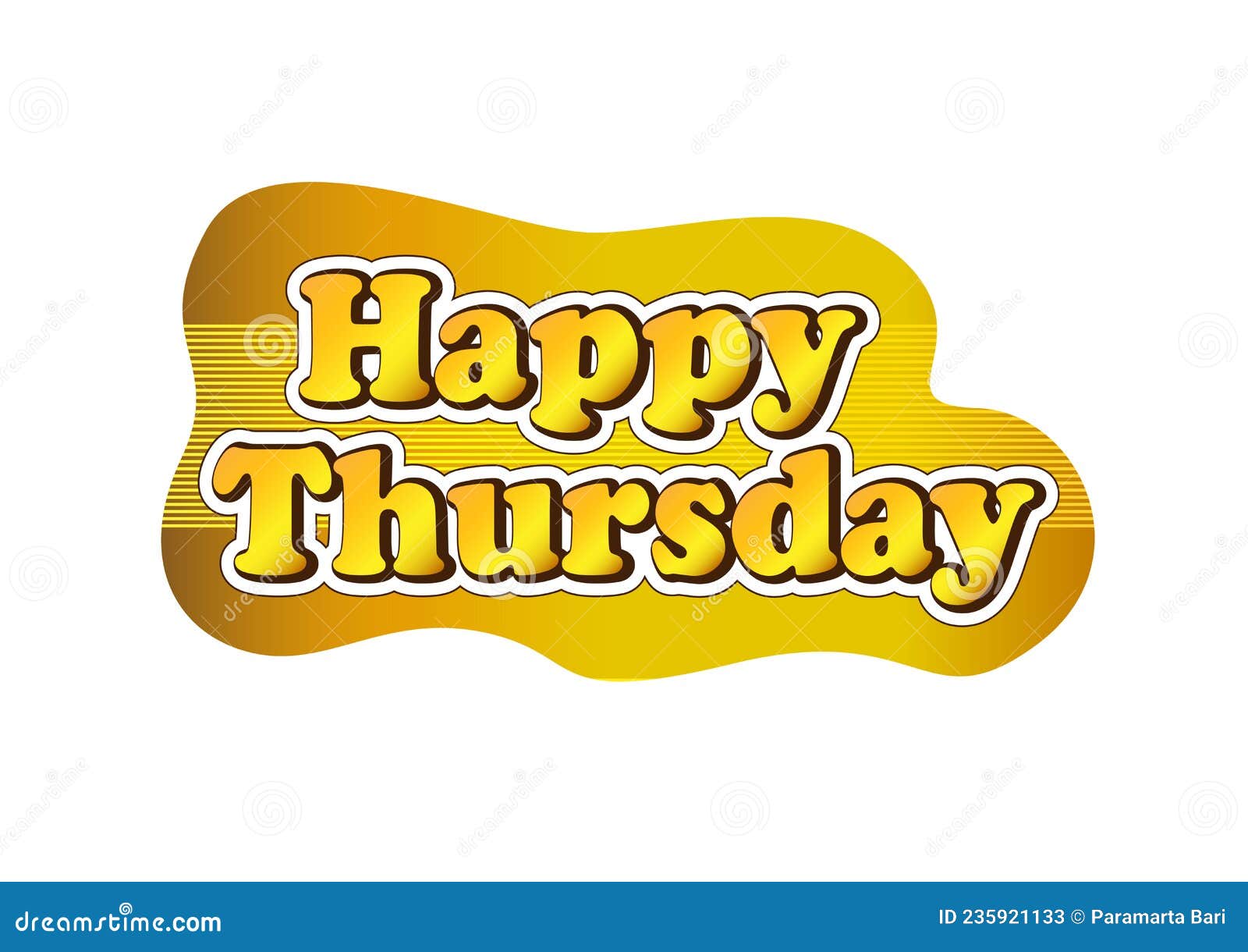 Happy Thursday Text, To Be Applied As Labels, Stickers, Tags, or ...