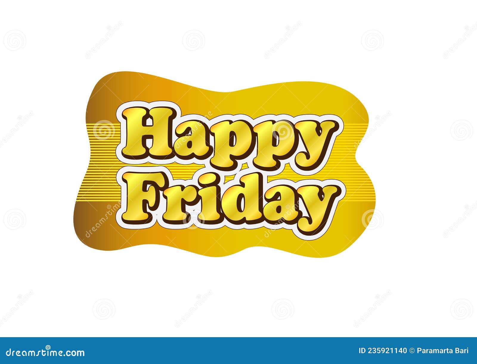 Happy Friday Text, To Be Applied As Labels, Stickers, Tags, or ...