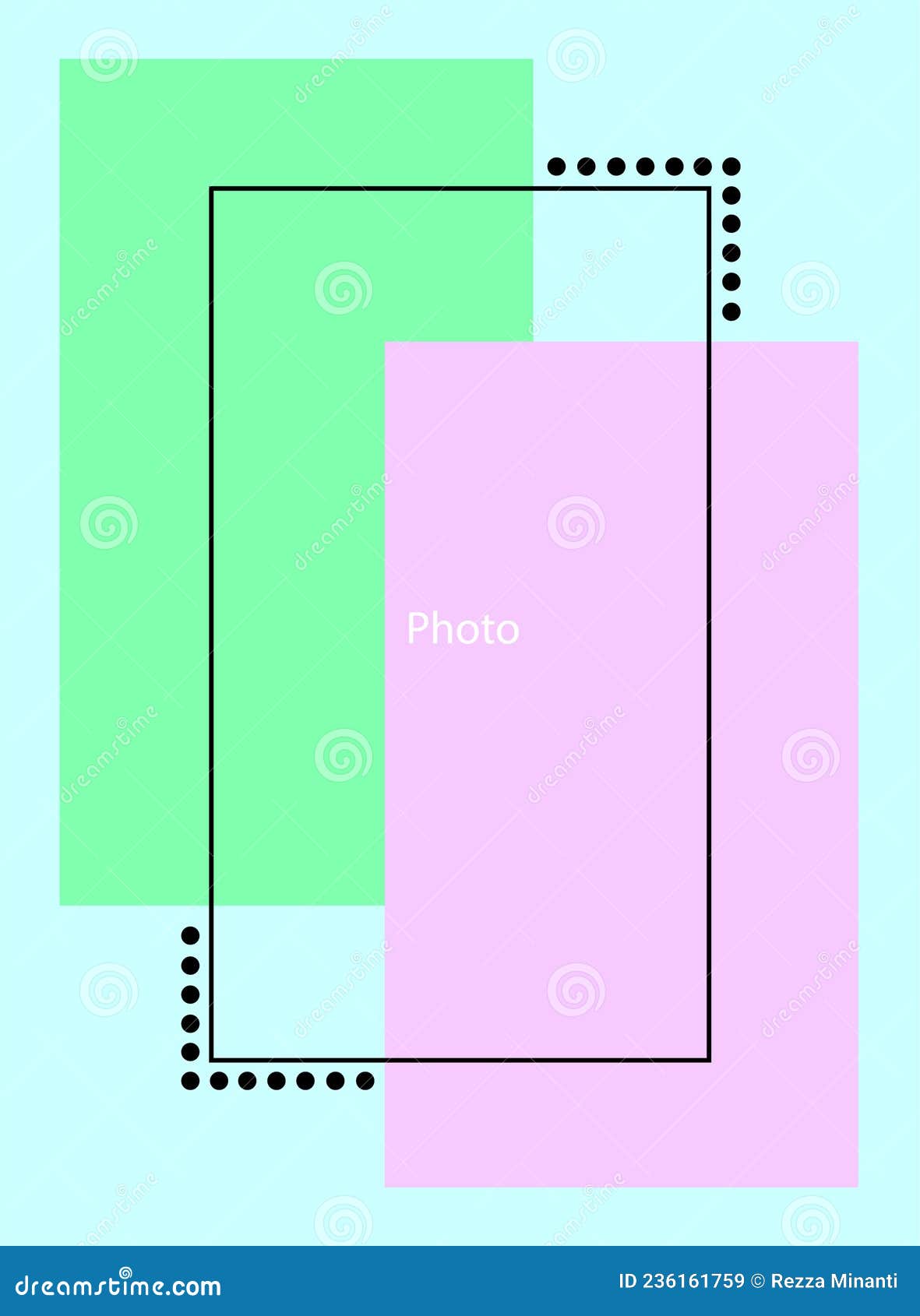 Vector of Background Photo Template Stock Vector - Illustration of font ...