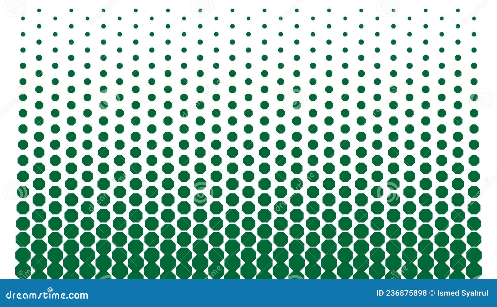 The Octagon Pattern Halftones on White Background Stock Vector ...