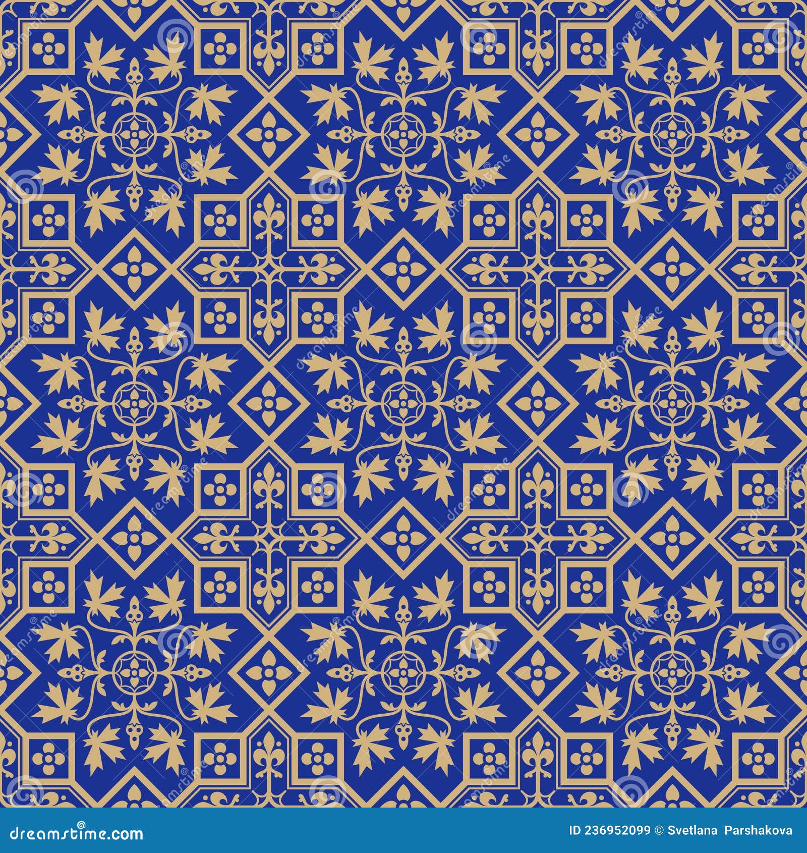 Ethnic Geometric Seamless Pattern. Antique Byzantine Style Stock Vector ...