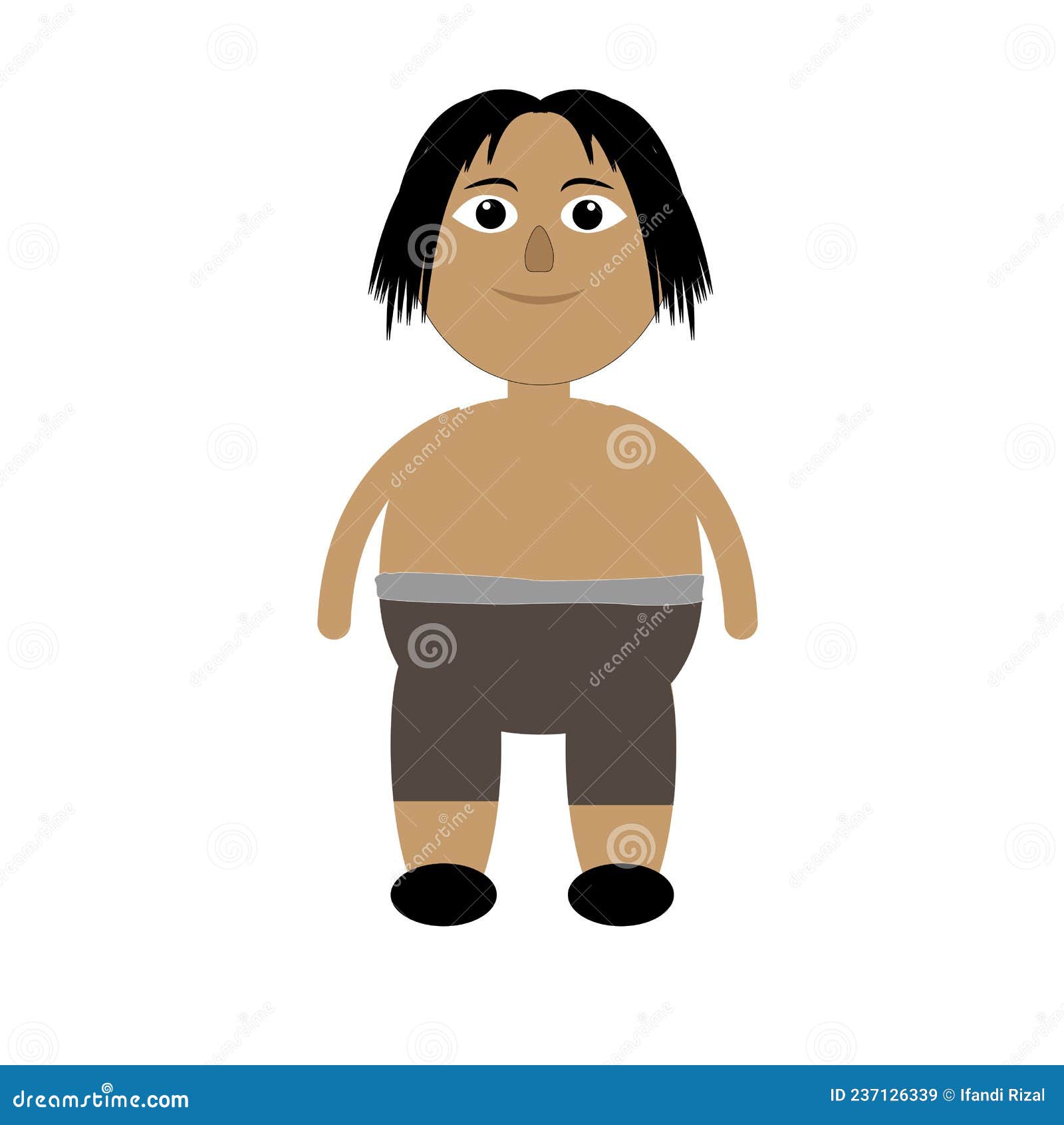 Illustration Design a Young Boy Cartoons Characters Stock Vector ...