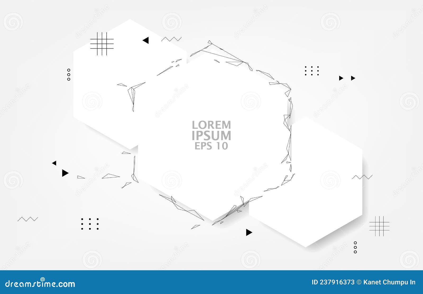 Vector White Hexagon Shape.geometric White Vector Background Stock ...