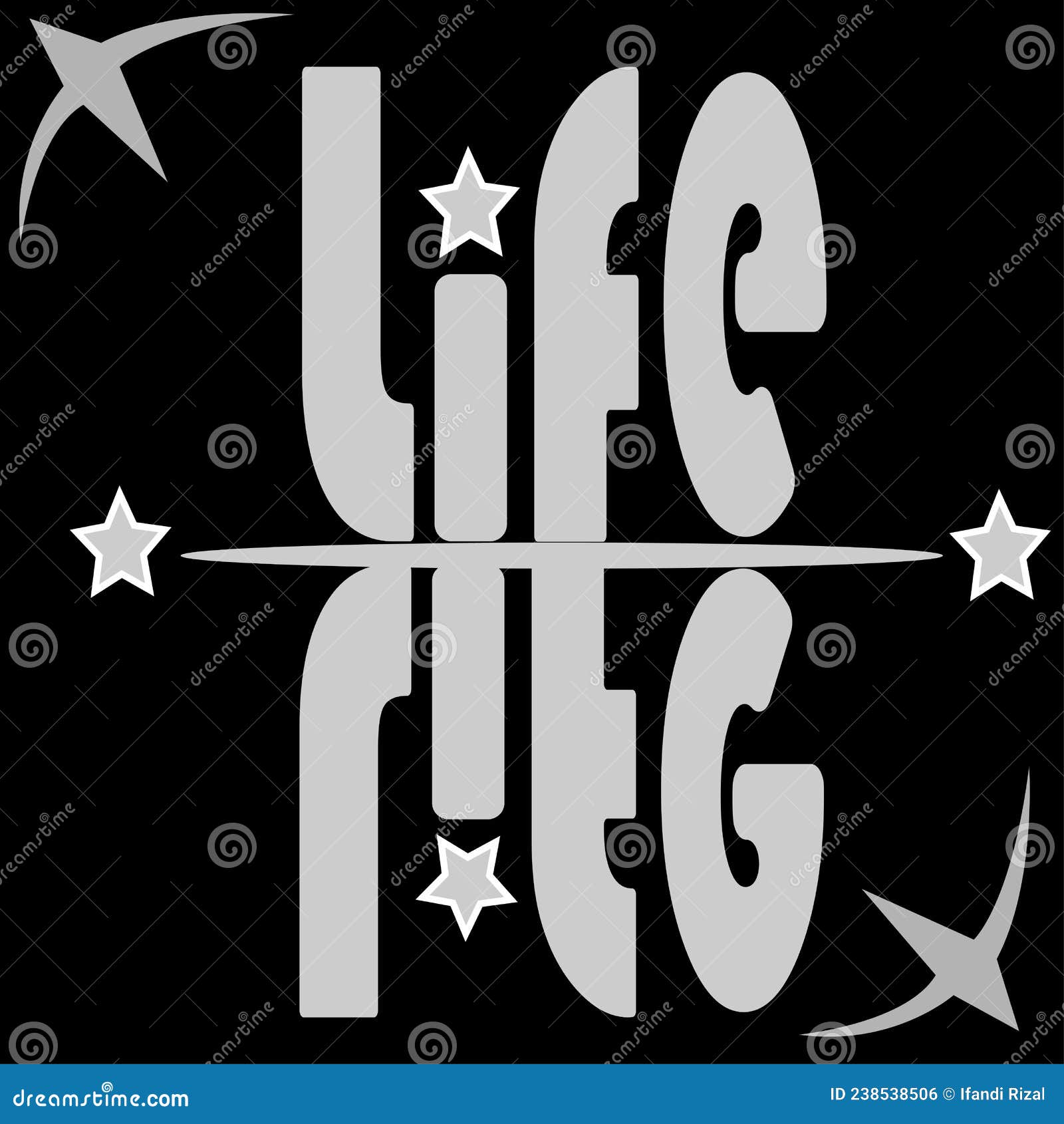 Background Design of Life Text Concept Stock Vector - Illustration of ...