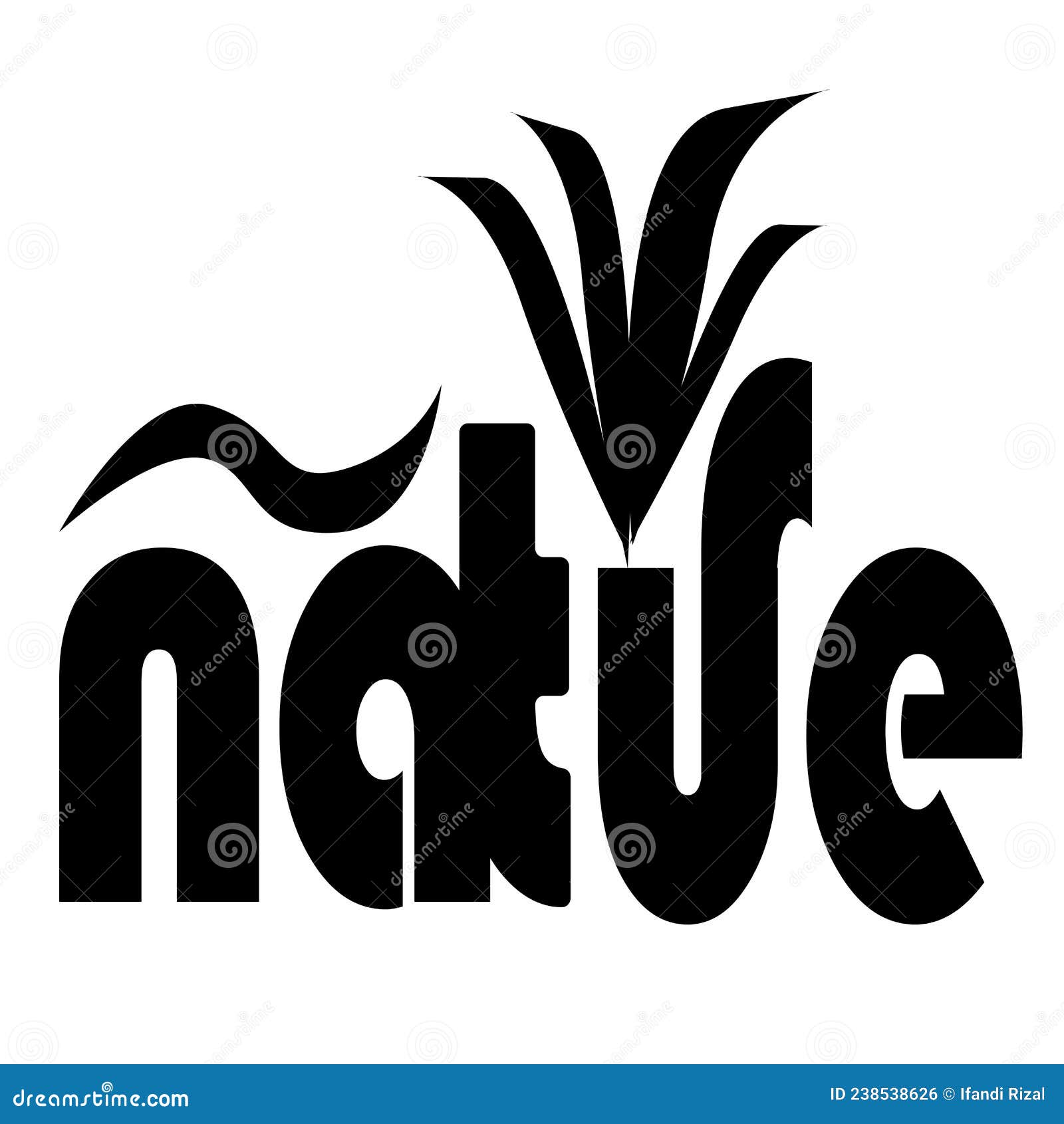 Background Design of Natural Text Stock Vector - Illustration of ...