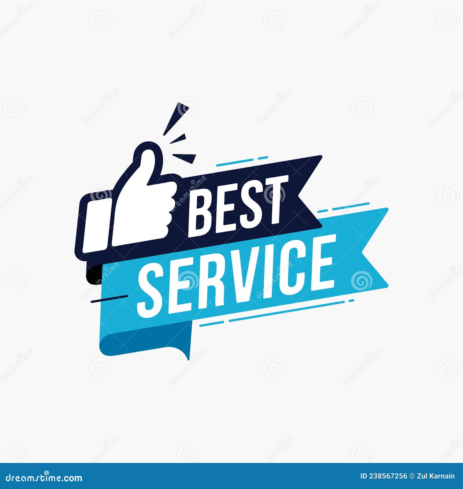 Best Service Label Sign for Banner Promotion Vector Stock Vector ...