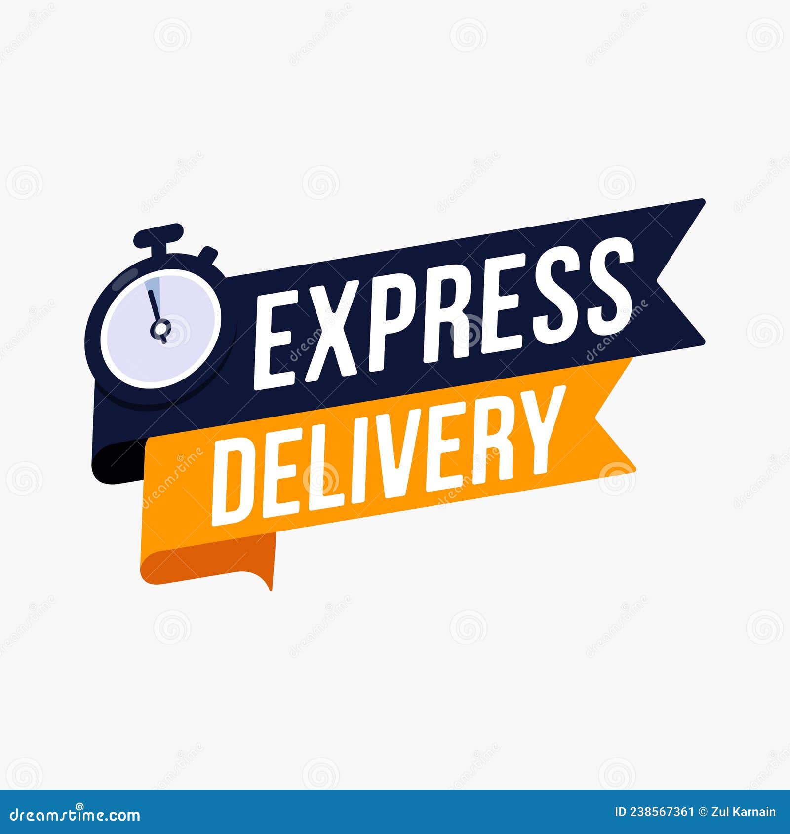 Express Delivery Label Sign for Banner Promotion Vector Stock Vector ...