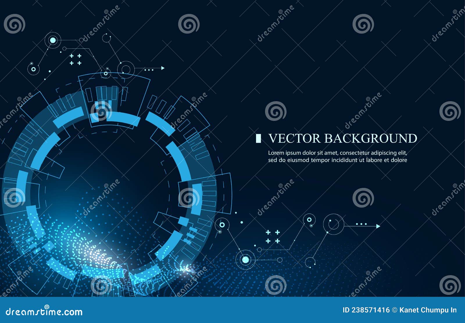 Vector Abstract Technology Engineering Display. Stock Vector ...