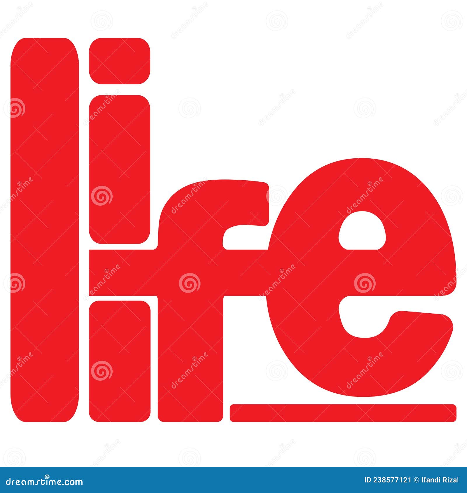 Design Logo and Icon of Life Text Concept Stock Vector - Illustration ...