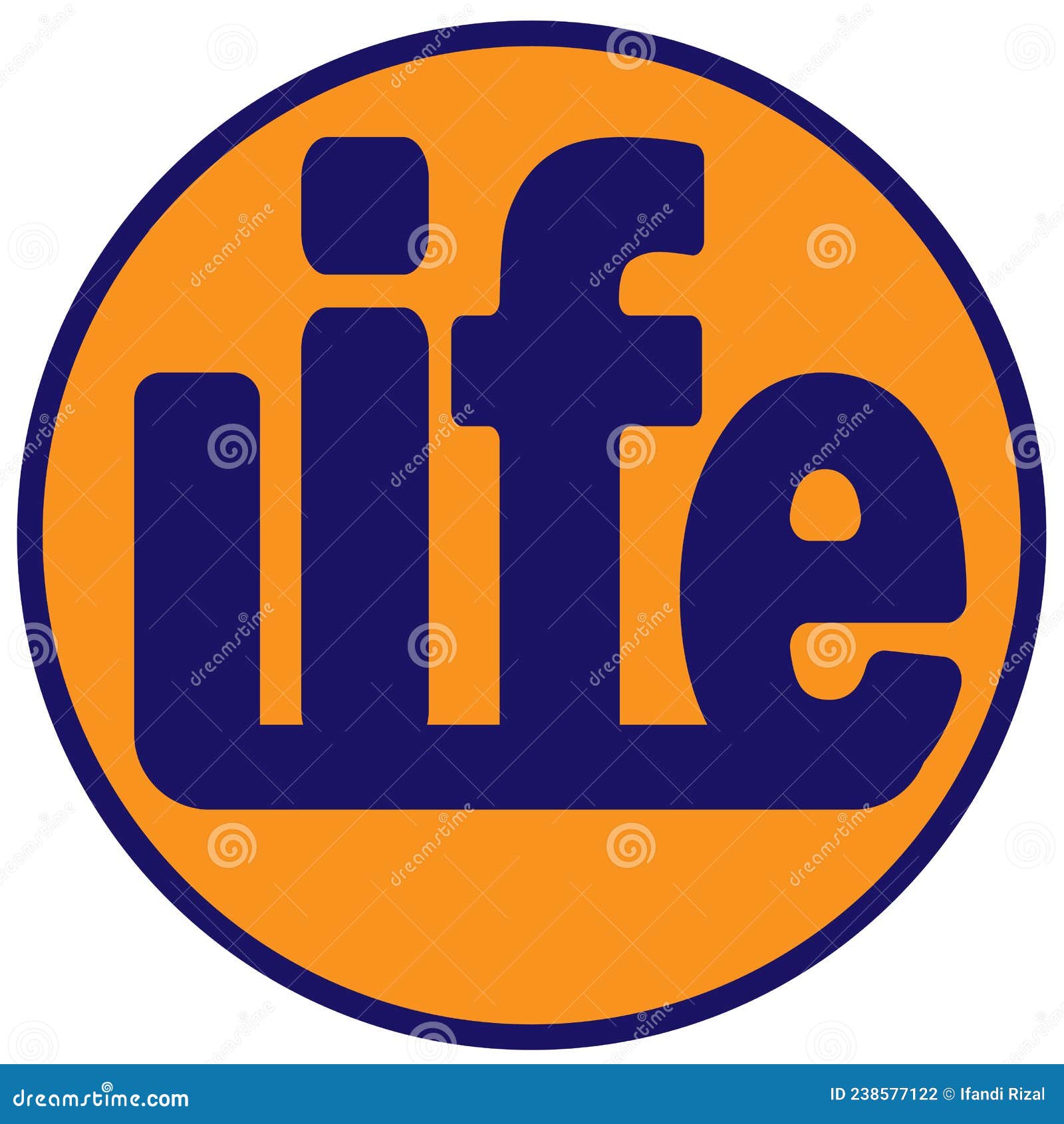 Design Logo and Icon of Life Text Concept Stock Vector - Illustration ...
