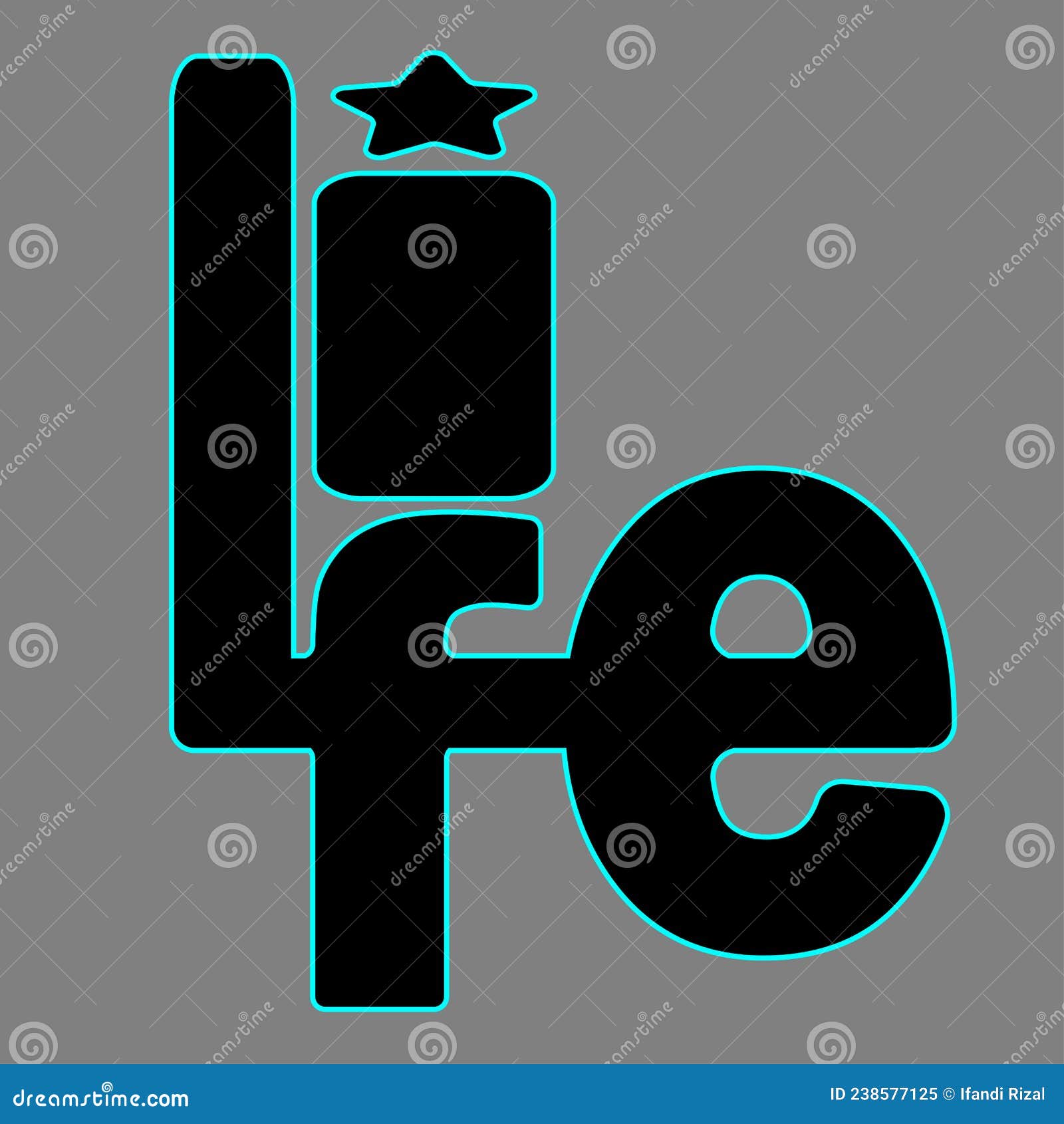 Design Logo and Icon of Life Text Concept Stock Vector - Illustration ...