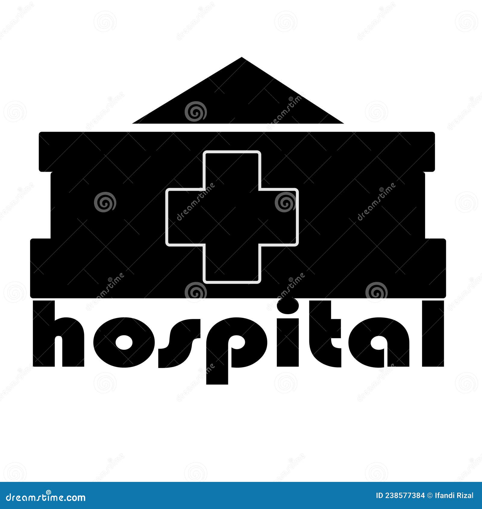 Design Illustration of Logo Hospital Stock Vector - Illustration of ...