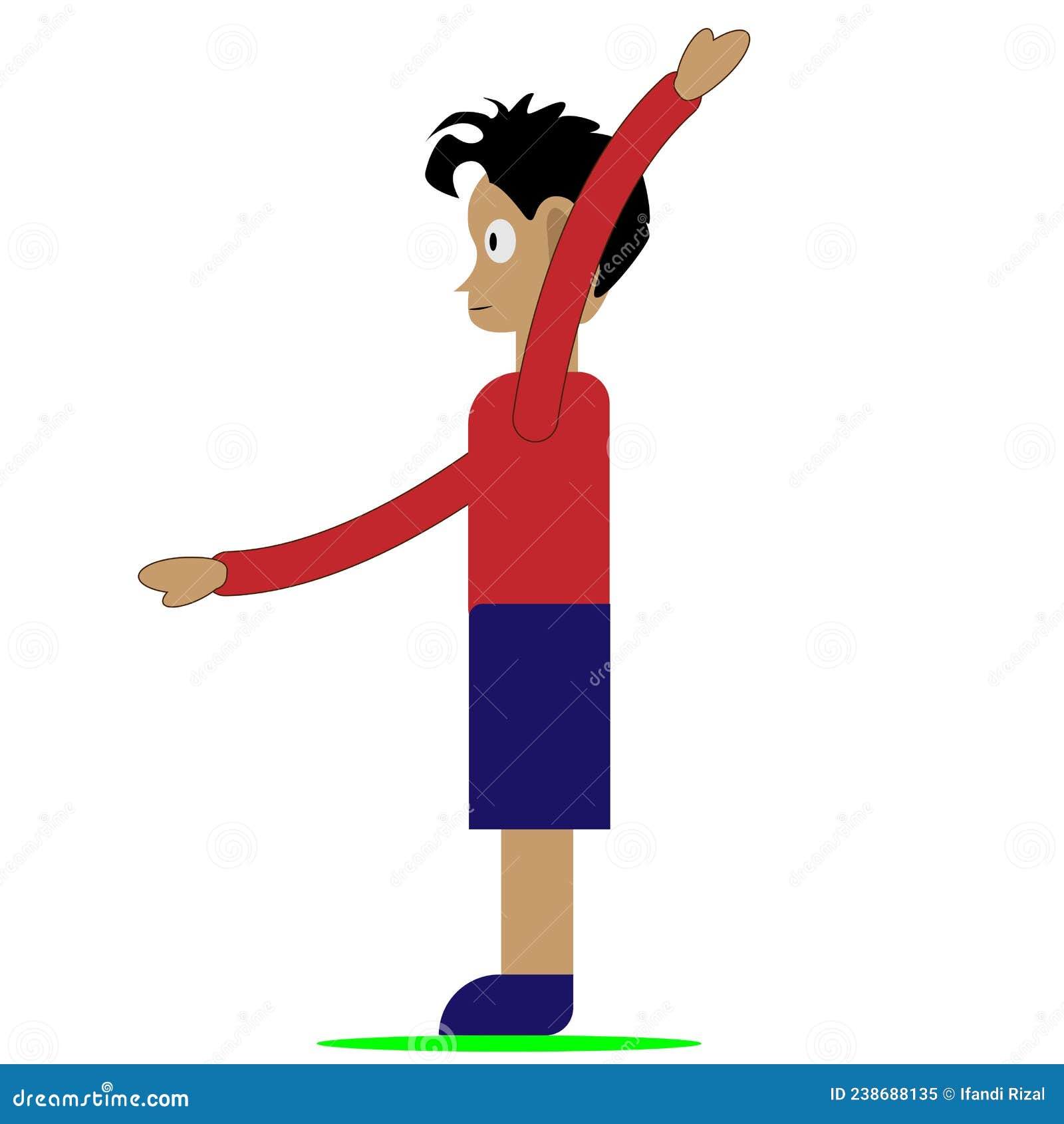 Cartoon Character Design from Side Picture Stock Vector - Illustration ...