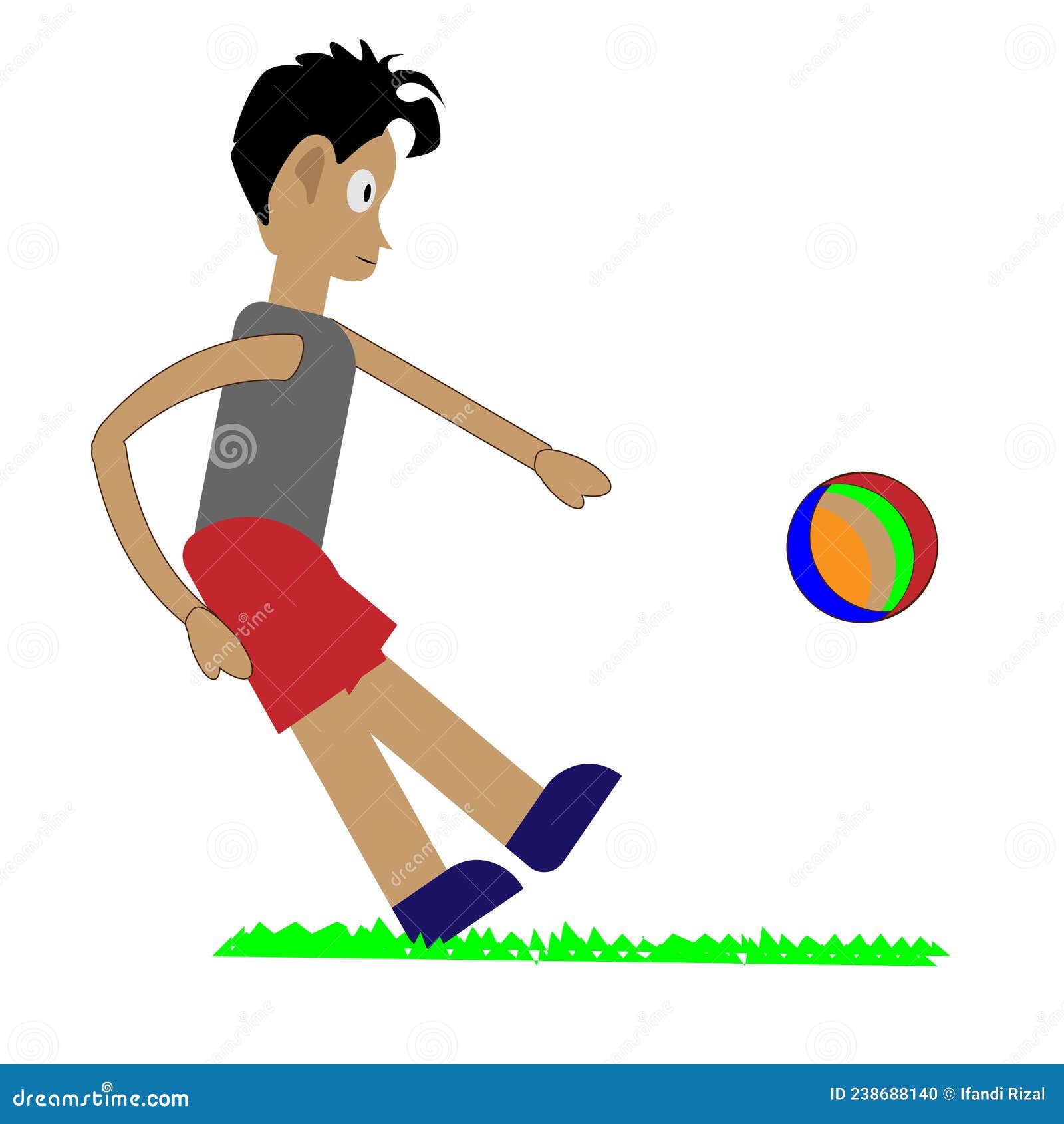 Cartoon Character Design from Side Picture Stock Vector - Illustration ...