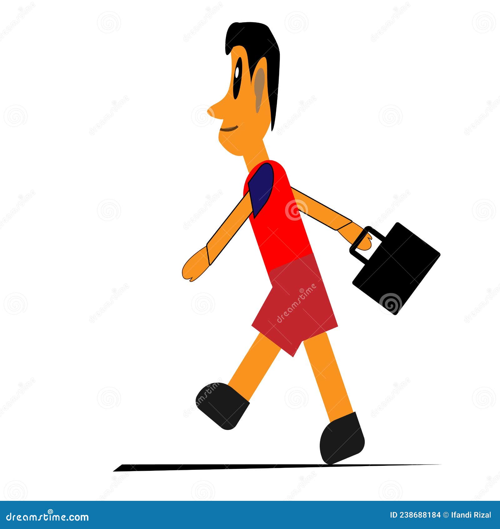 Cartoon Character Design from Side Picture Stock Vector - Illustration ...