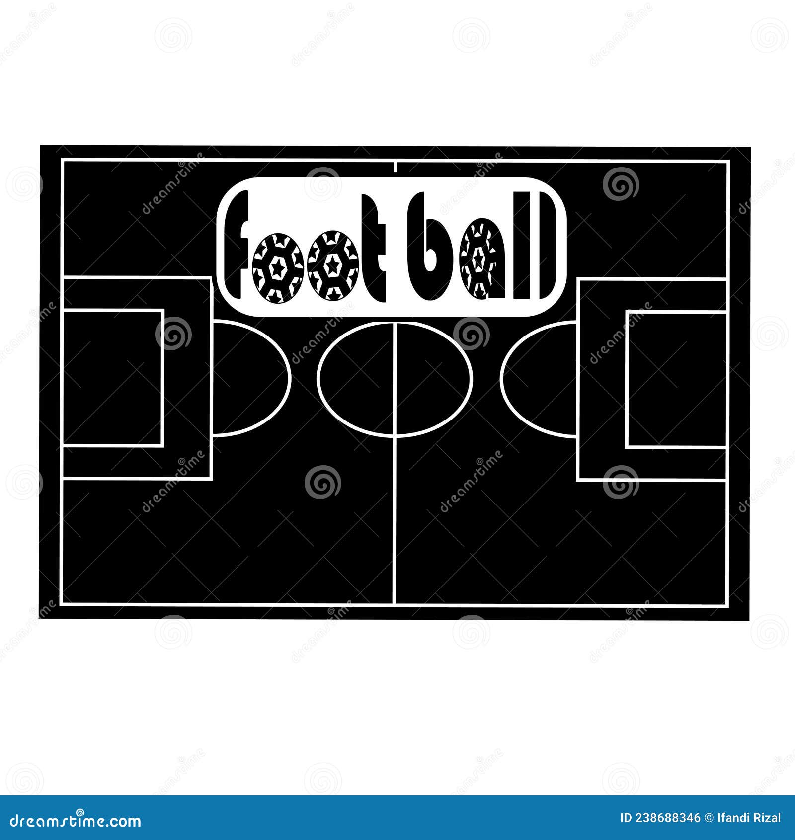 Football Field Design Concept Stock Vector - Illustration of screenshot ...