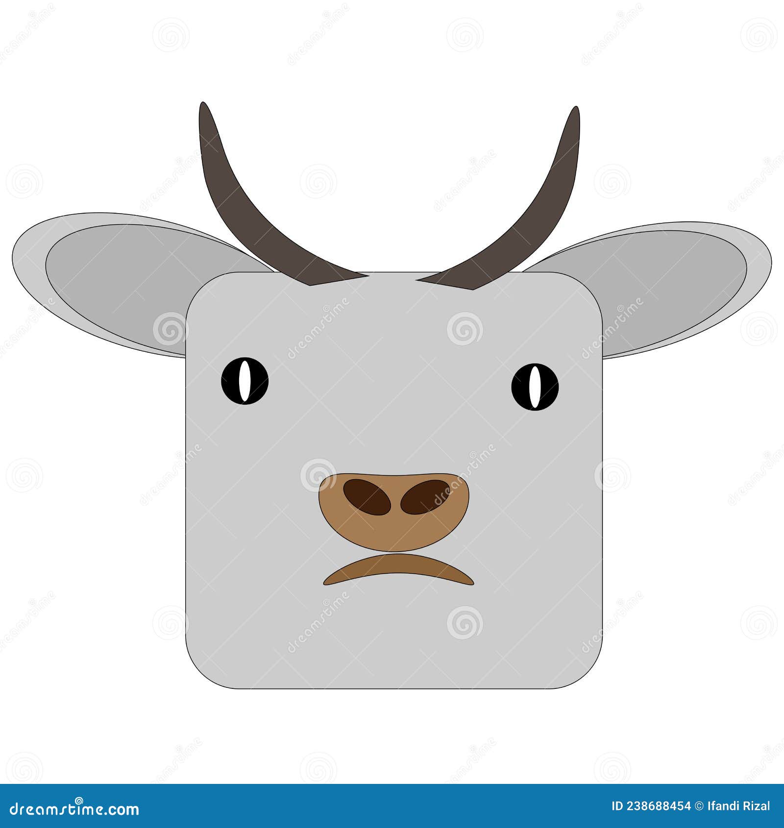 Illustration design of caw stock vector. Illustration of nose - 238688454