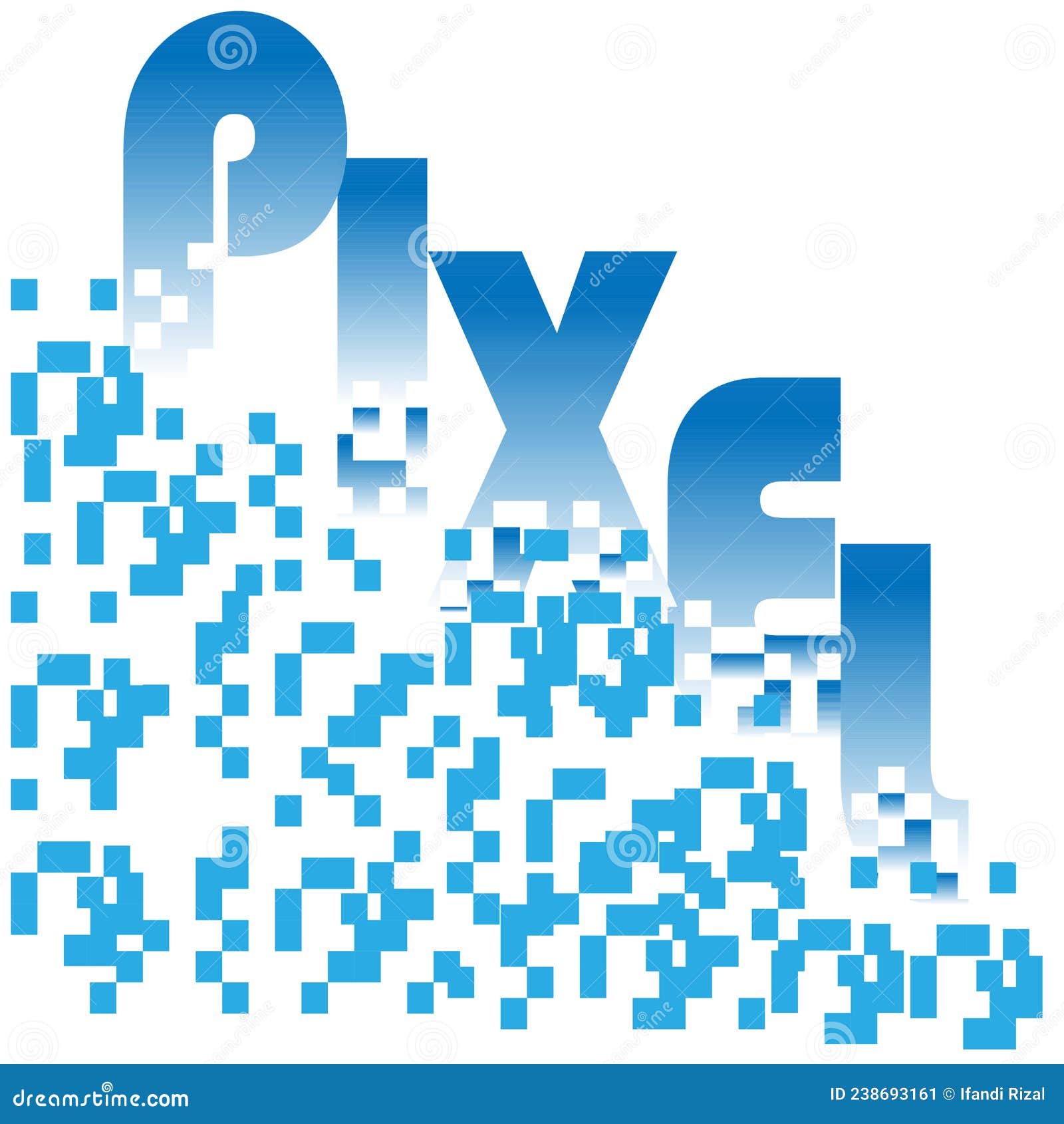 Illustration Pixel Design with Color Combine Stock Vector ...