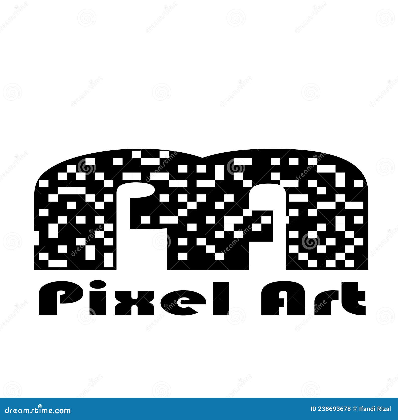 Illustration Pixel Design with Color Combine Stock Vector ...