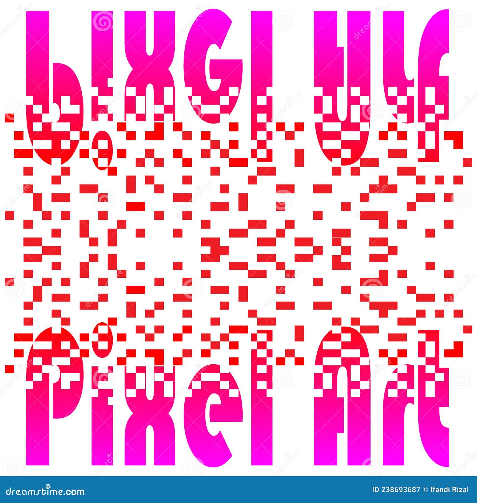 Illustration Pixel Design with Color Combine Stock Vector ...