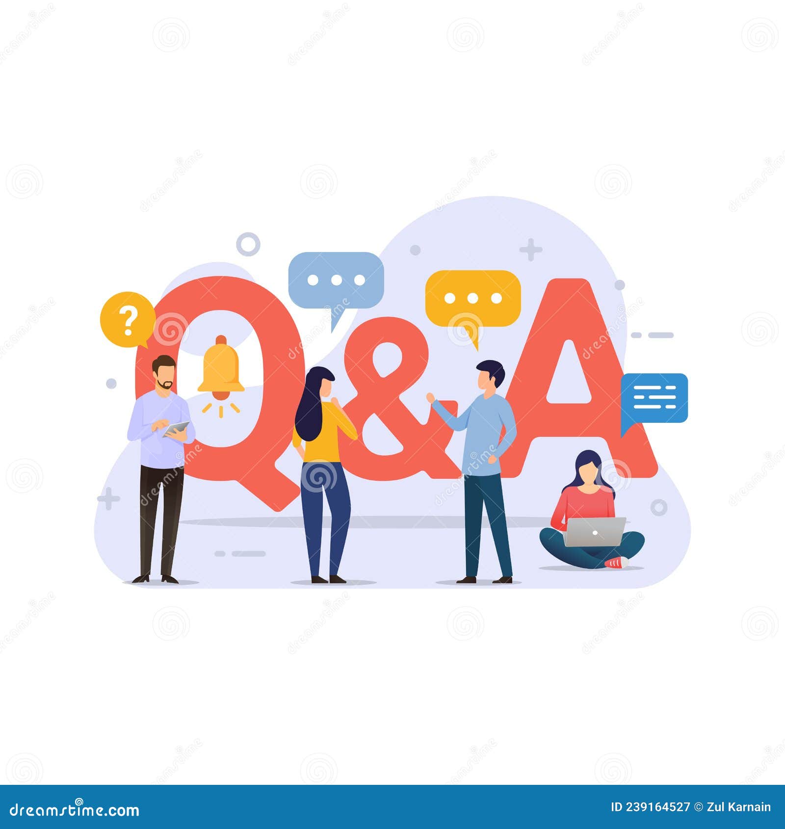 Question and Answer Design Concept with Tiny People Can Use for Web ...