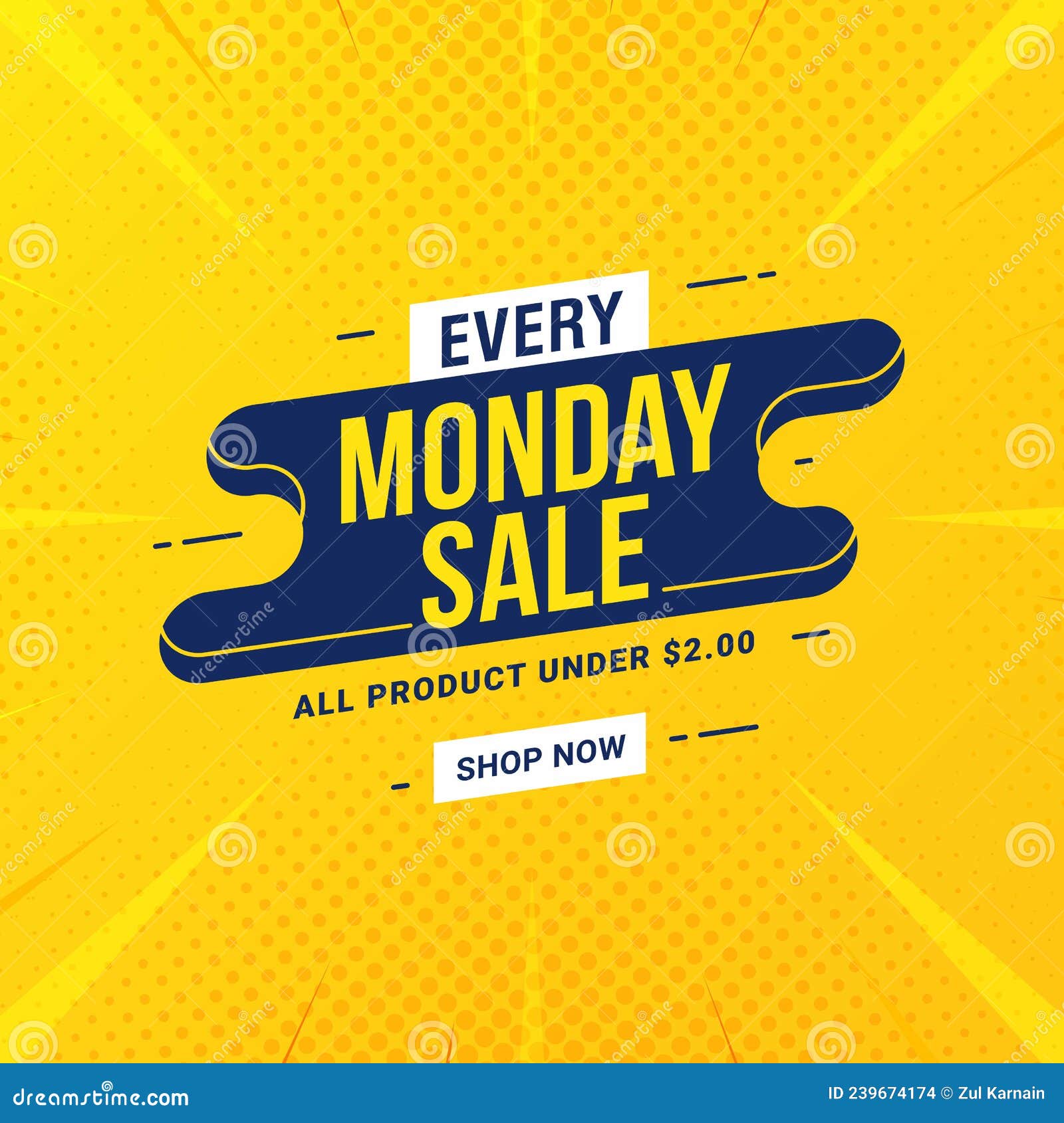 Every Monday Sale Banner Discount Promotion Vector Graphic and Stock ...