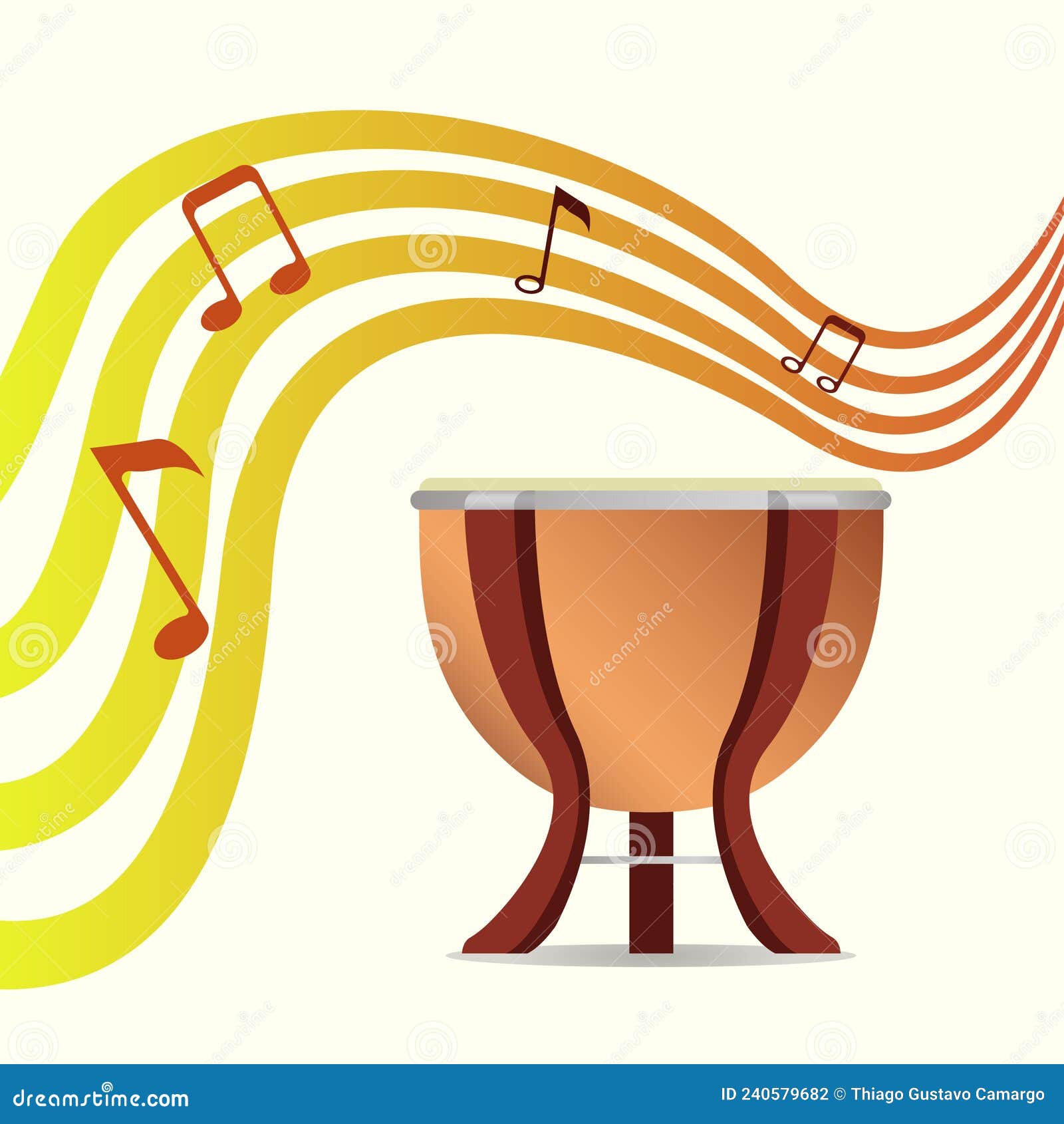 Timpani Vector Illustration. Orchestra Percussion Musical Instrument ...