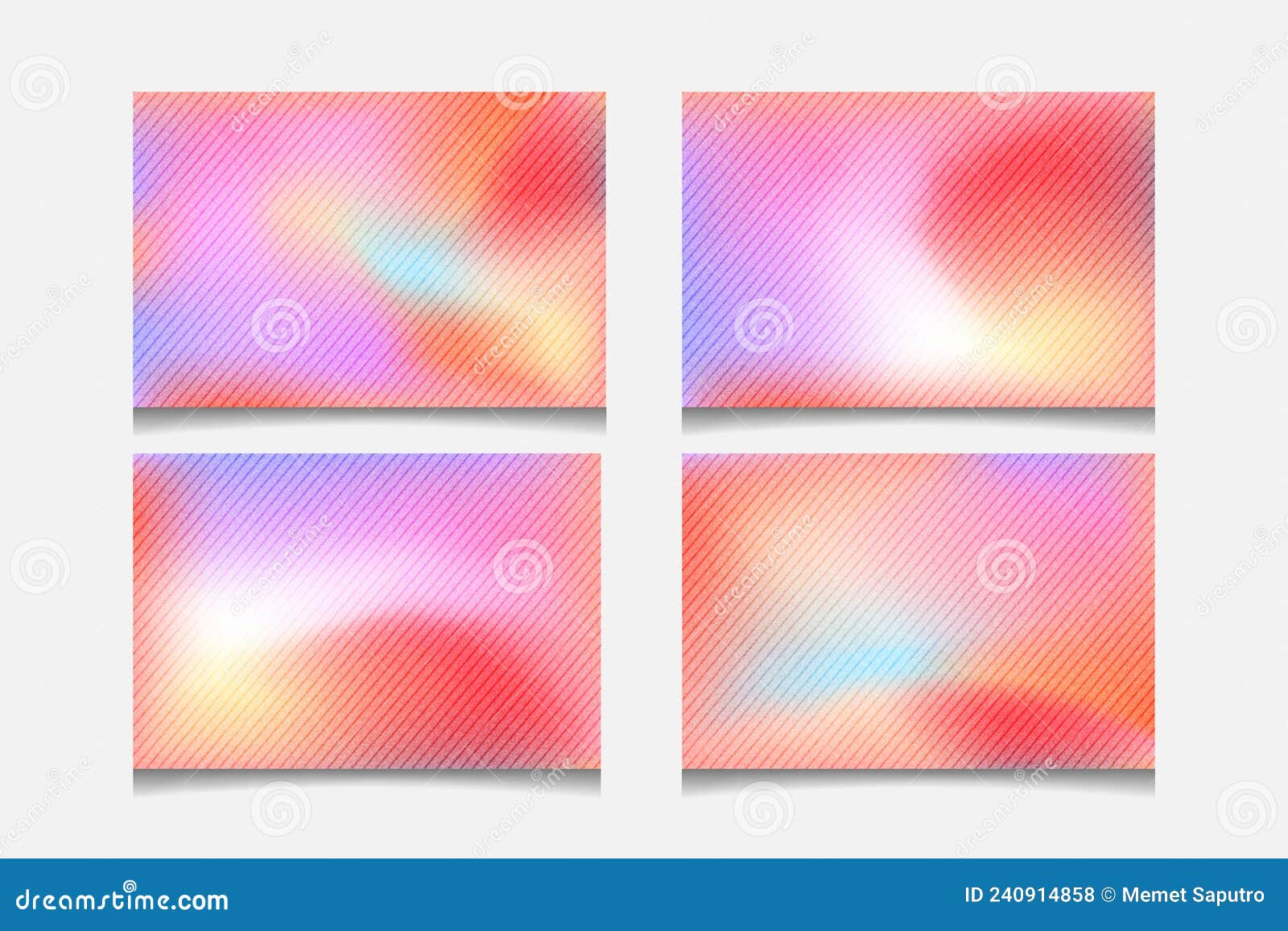Red Orange Hologram Gradient Background Stock Vector - Illustration of ...